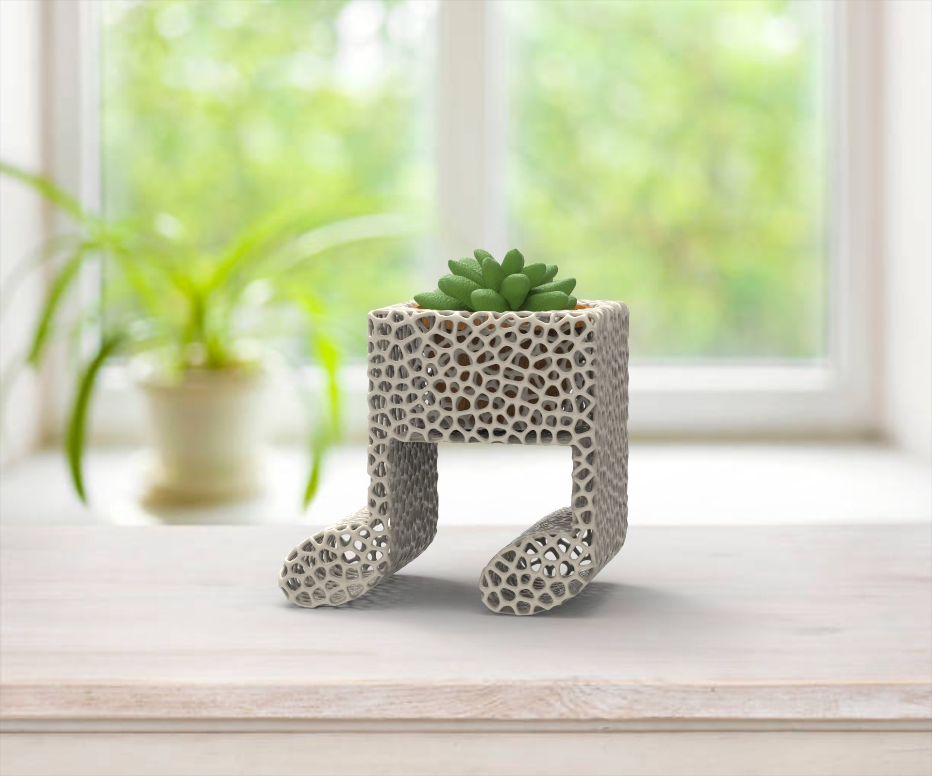 Vase Succulent Musical Notes Plants 3D model 3D printable | CGTrader
