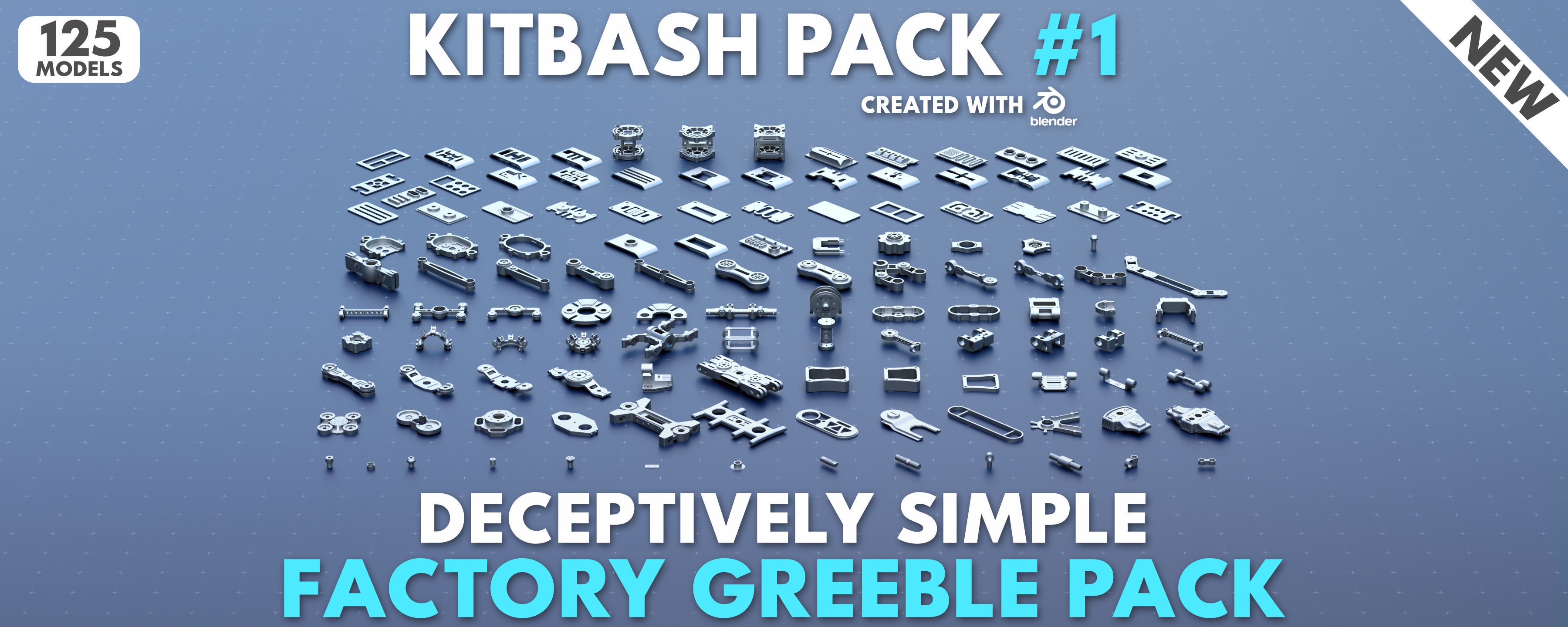 Factory Greeble Kitbash Bundle 250 Models 3D model | CGTrader