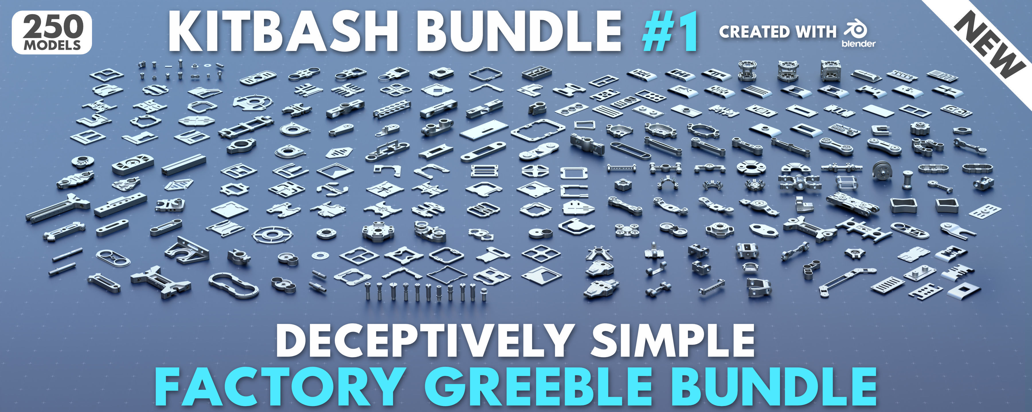 Factory Greeble Kitbash Bundle 250 Models 3D model | CGTrader