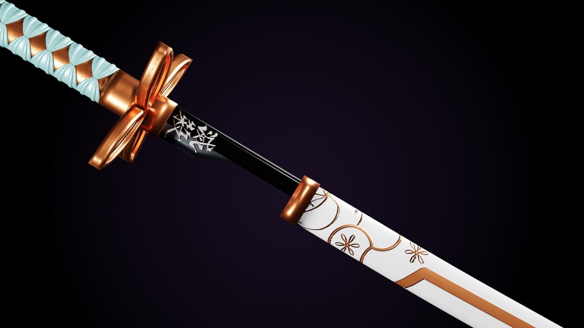 3D model Demon Slayer Shinobu Kocho Poison Stinger VR / AR / low-poly ...