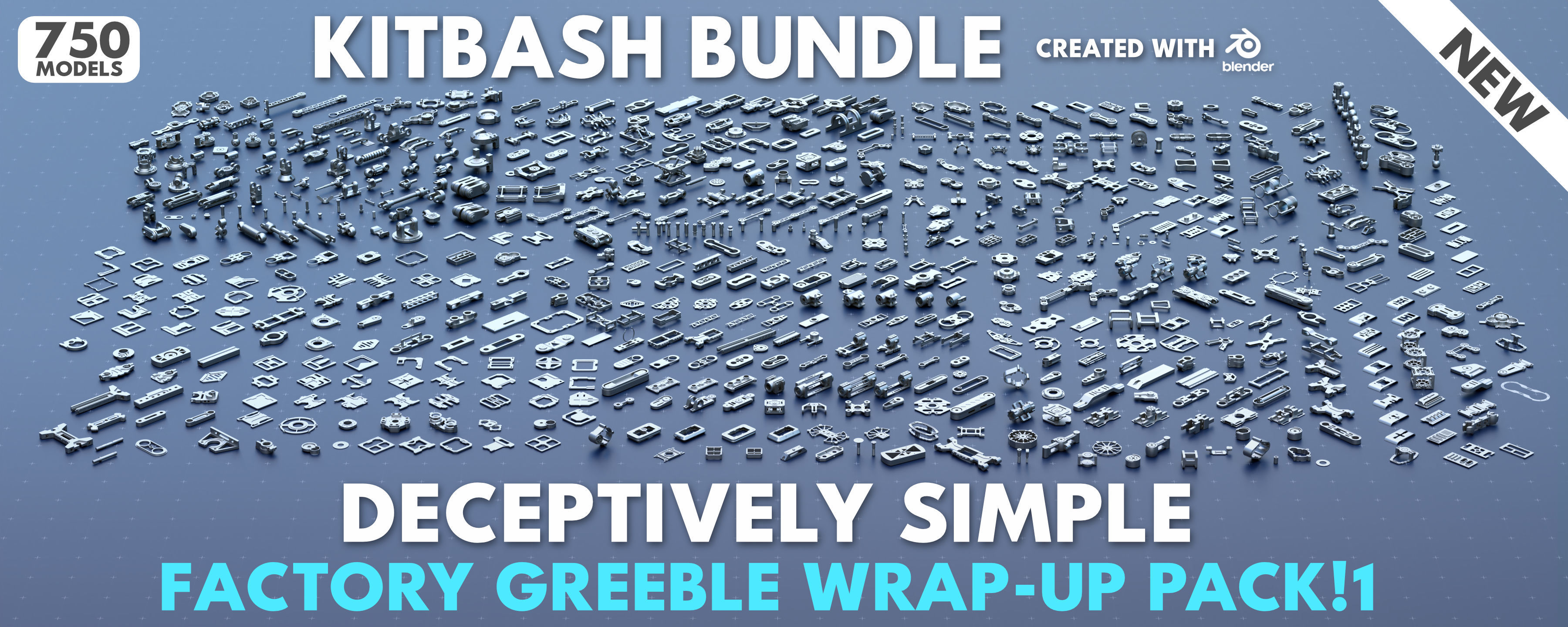 Factory Greeble Kitbash Bundle 750 Models 3D model | CGTrader