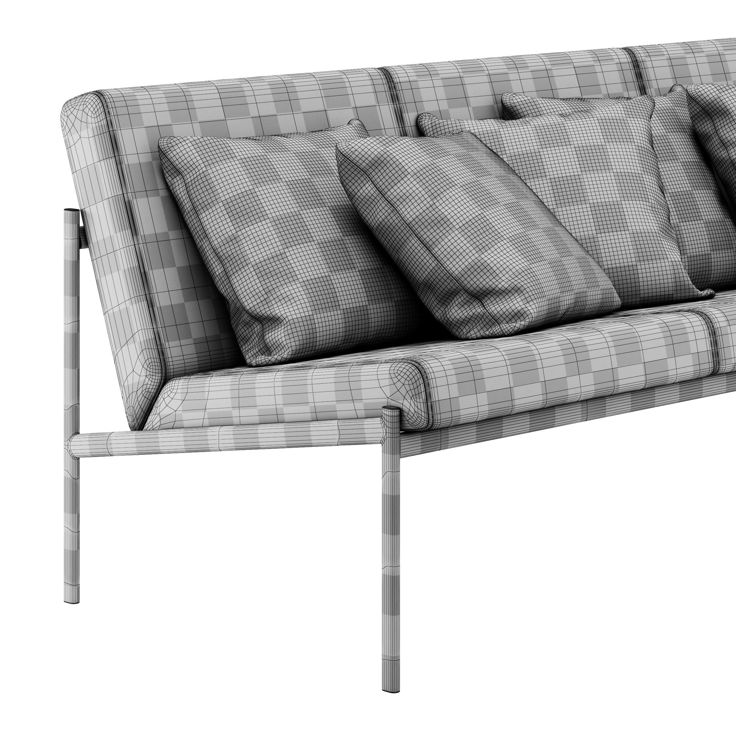 Kiki 3 seater Sofa by Artek 3D model | CGTrader