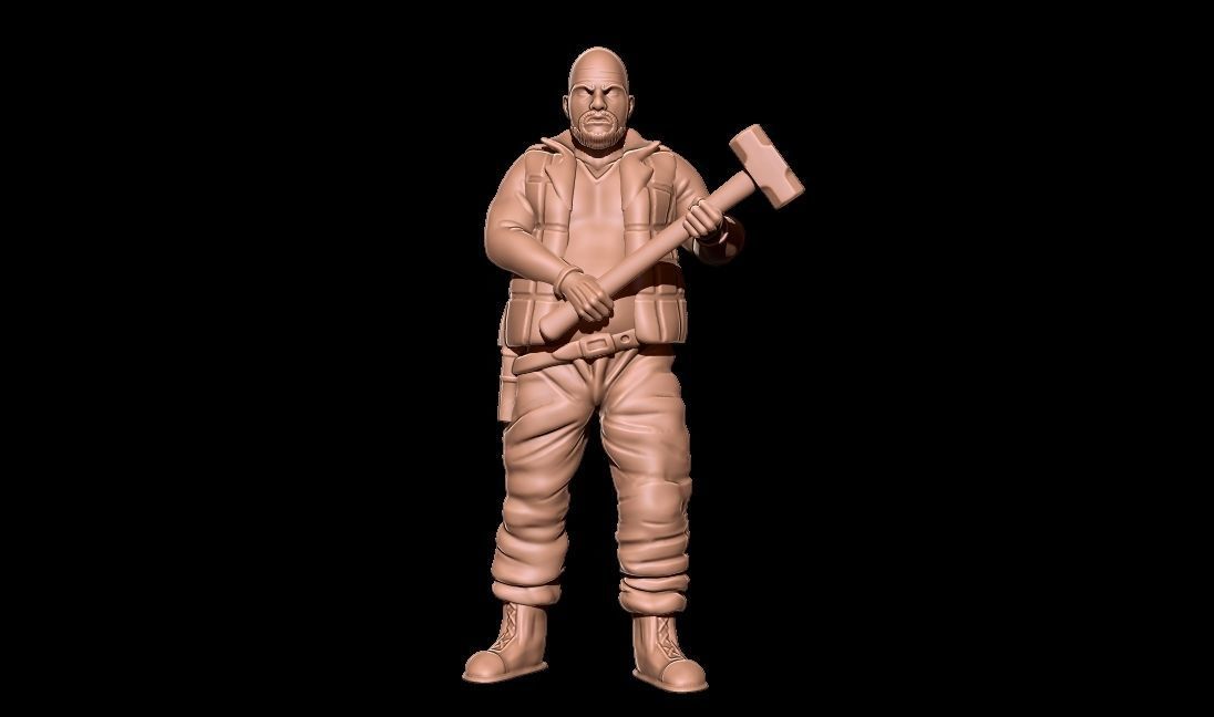 Survivor Workman 3D model 3D printable | CGTrader