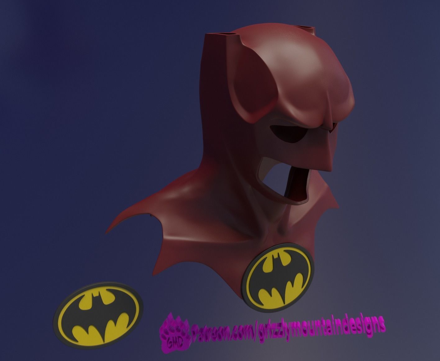 BatFlash the Batman cowl in the flash movie young Barry wears 3D model | CGTrader