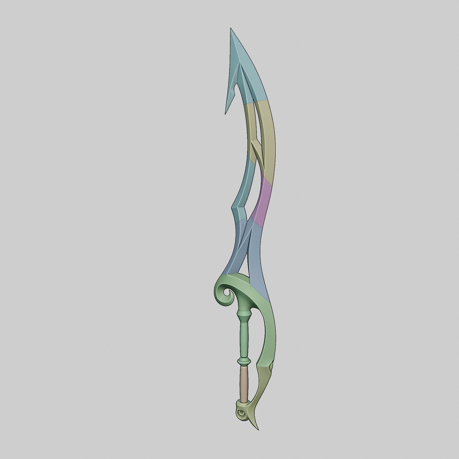 Zora Long Sword Zelda Tears of the Kingdom 3D model 3D printable | CGTrader