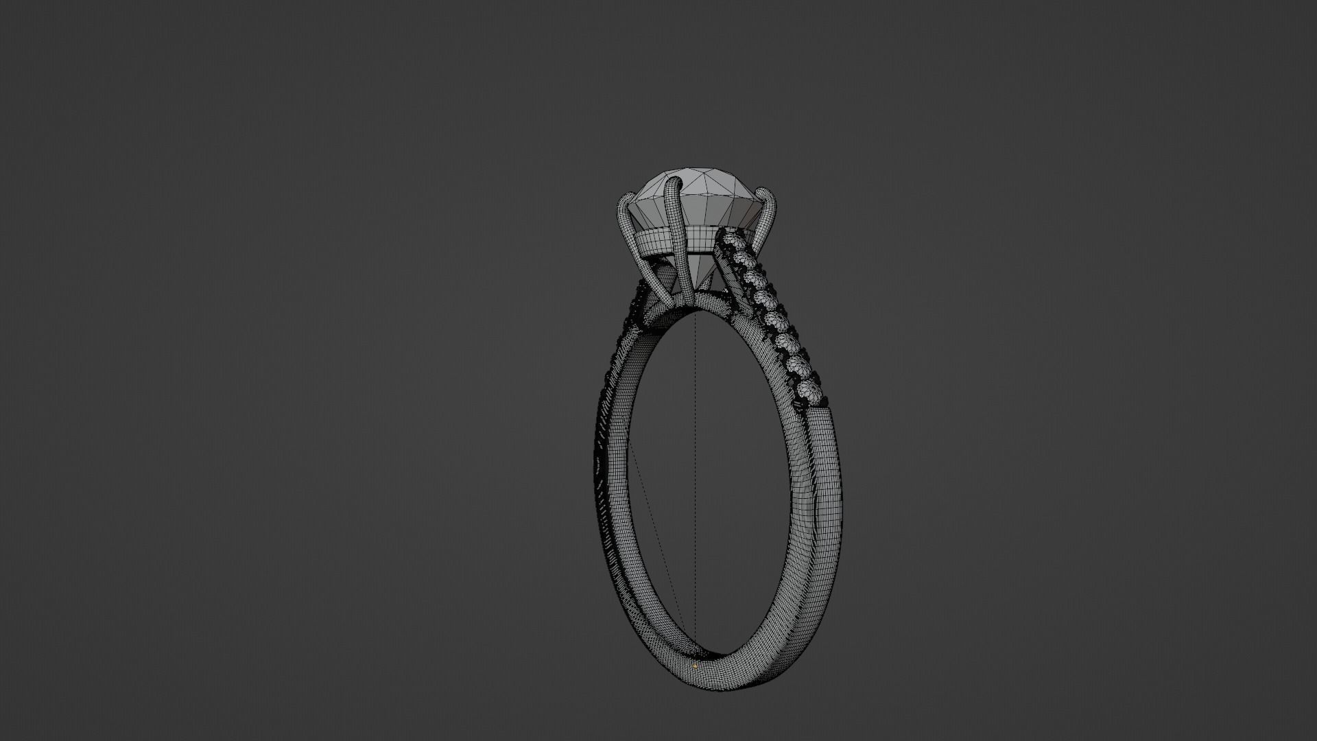 Diamond Ring free 3D model 3D printable | CGTrader