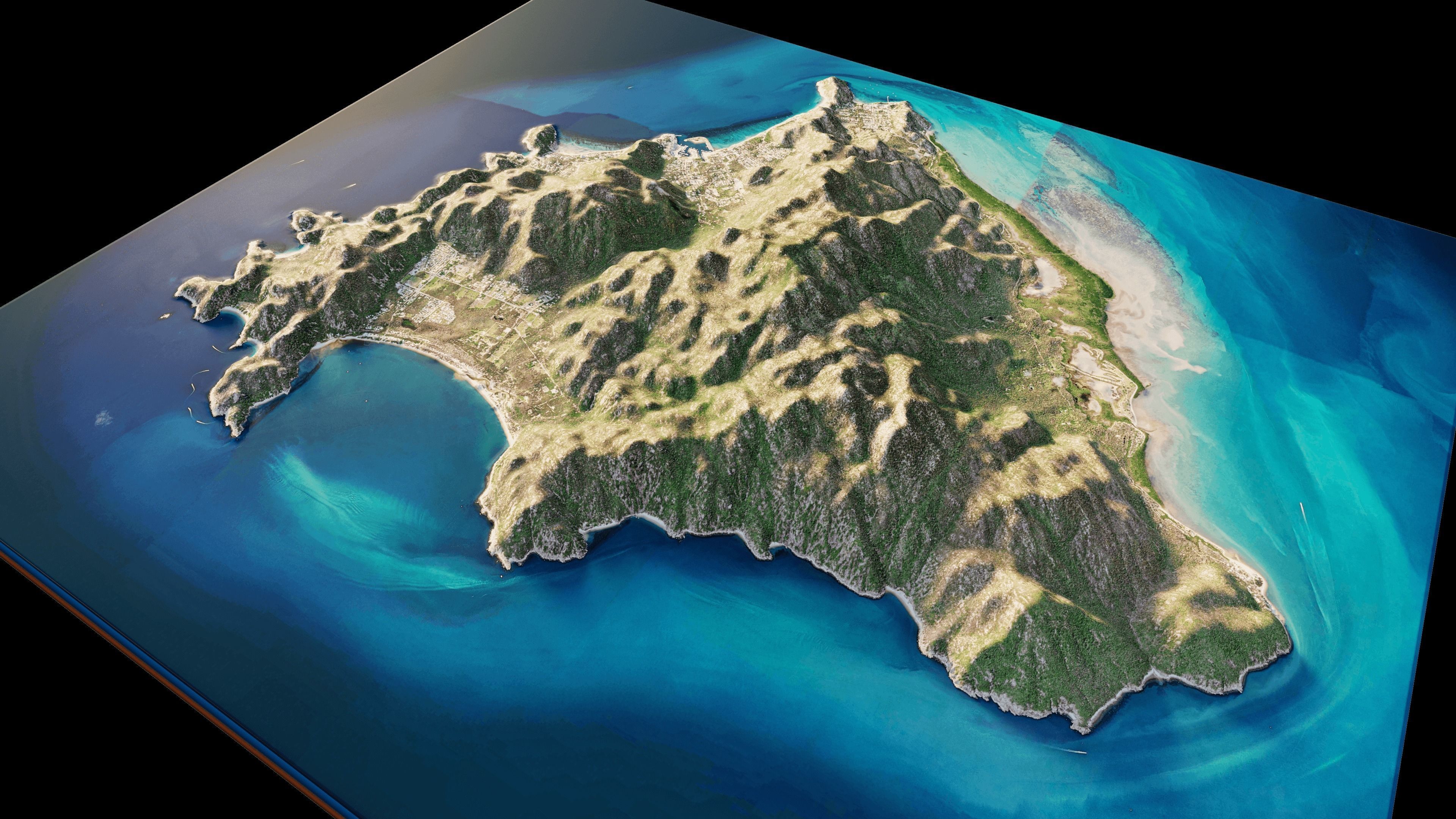Magnetic Island terrain full 3d 3D model | CGTrader