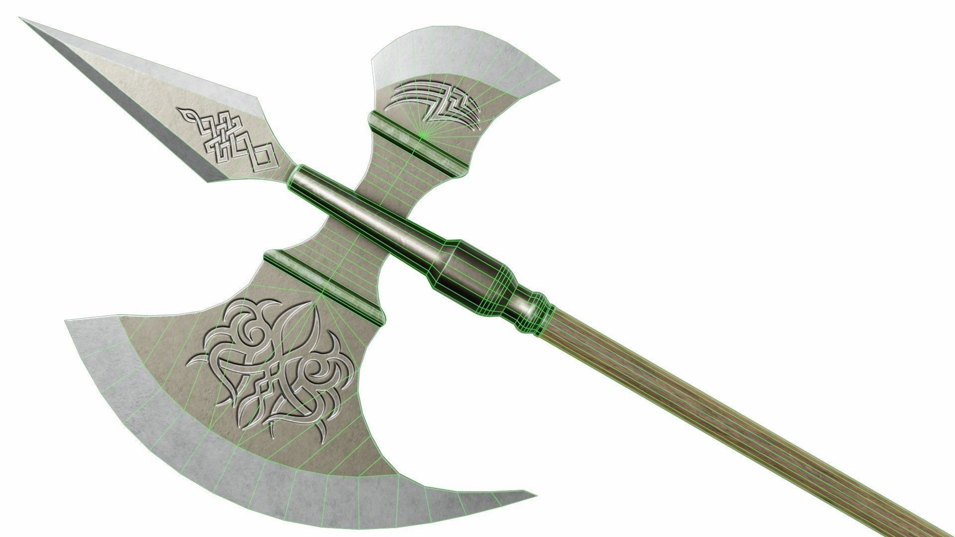 Halberd 05 3D model | CGTrader