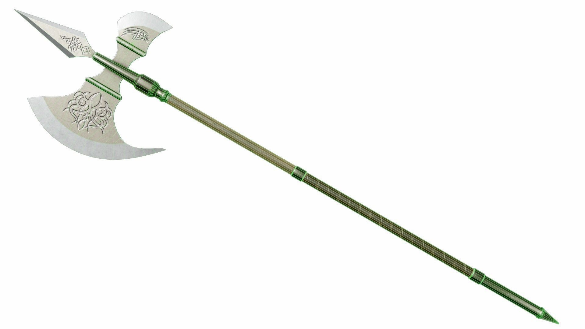 Halberd 05 3D model | CGTrader