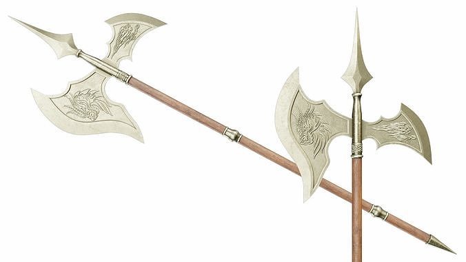 Halberd 06 3D model | CGTrader