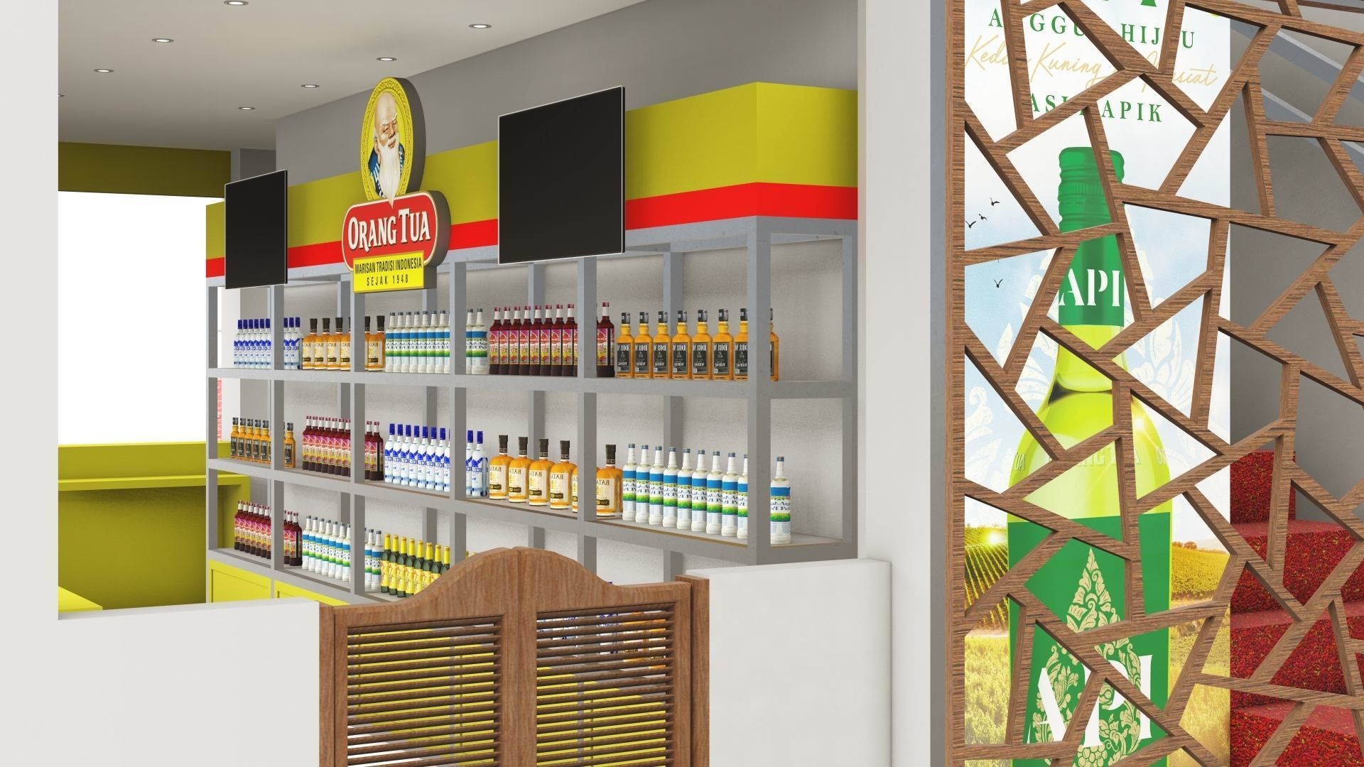 Booth Outdoor 10x5cm 3D model | CGTrader