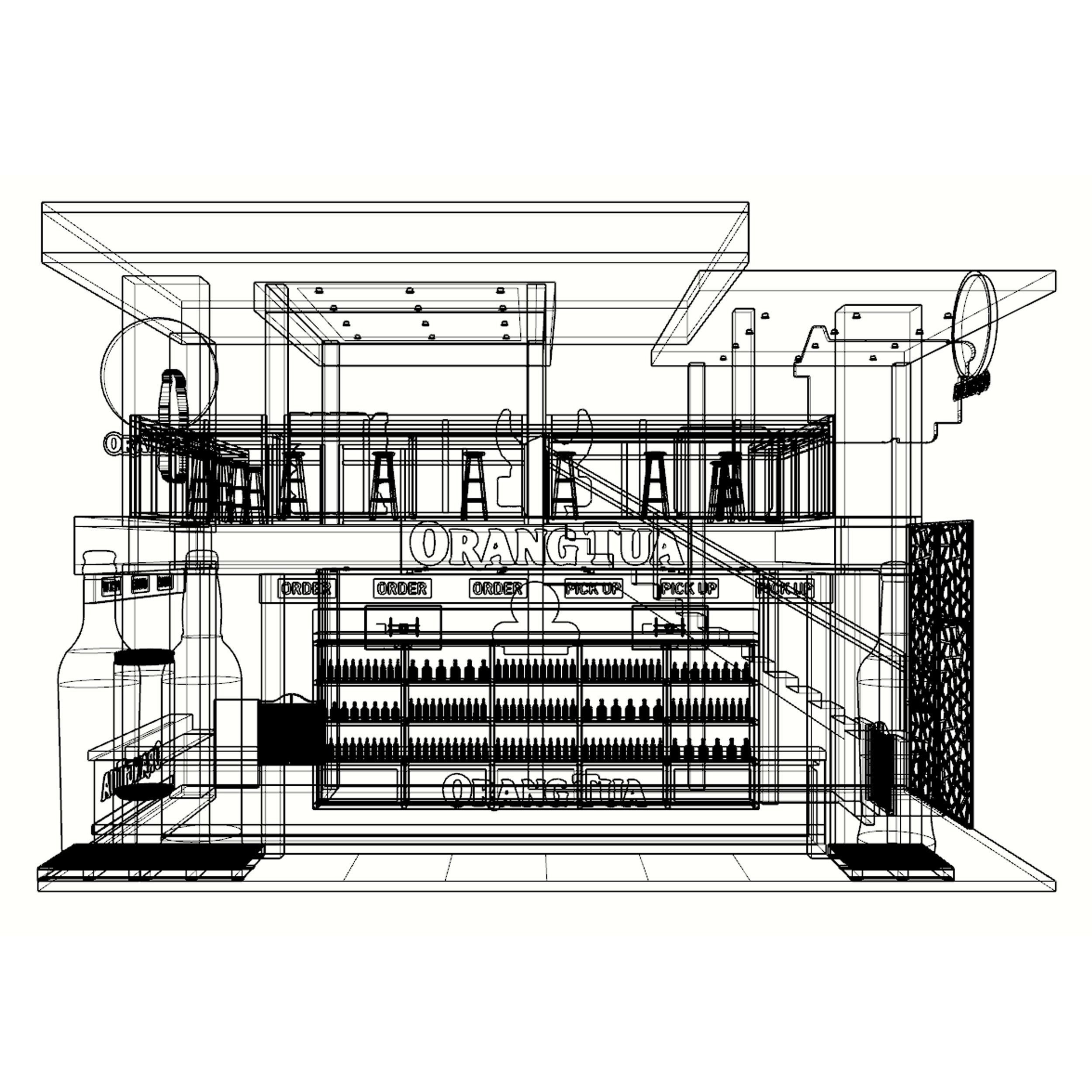 Booth Outdoor 10x5cm 3D model | CGTrader