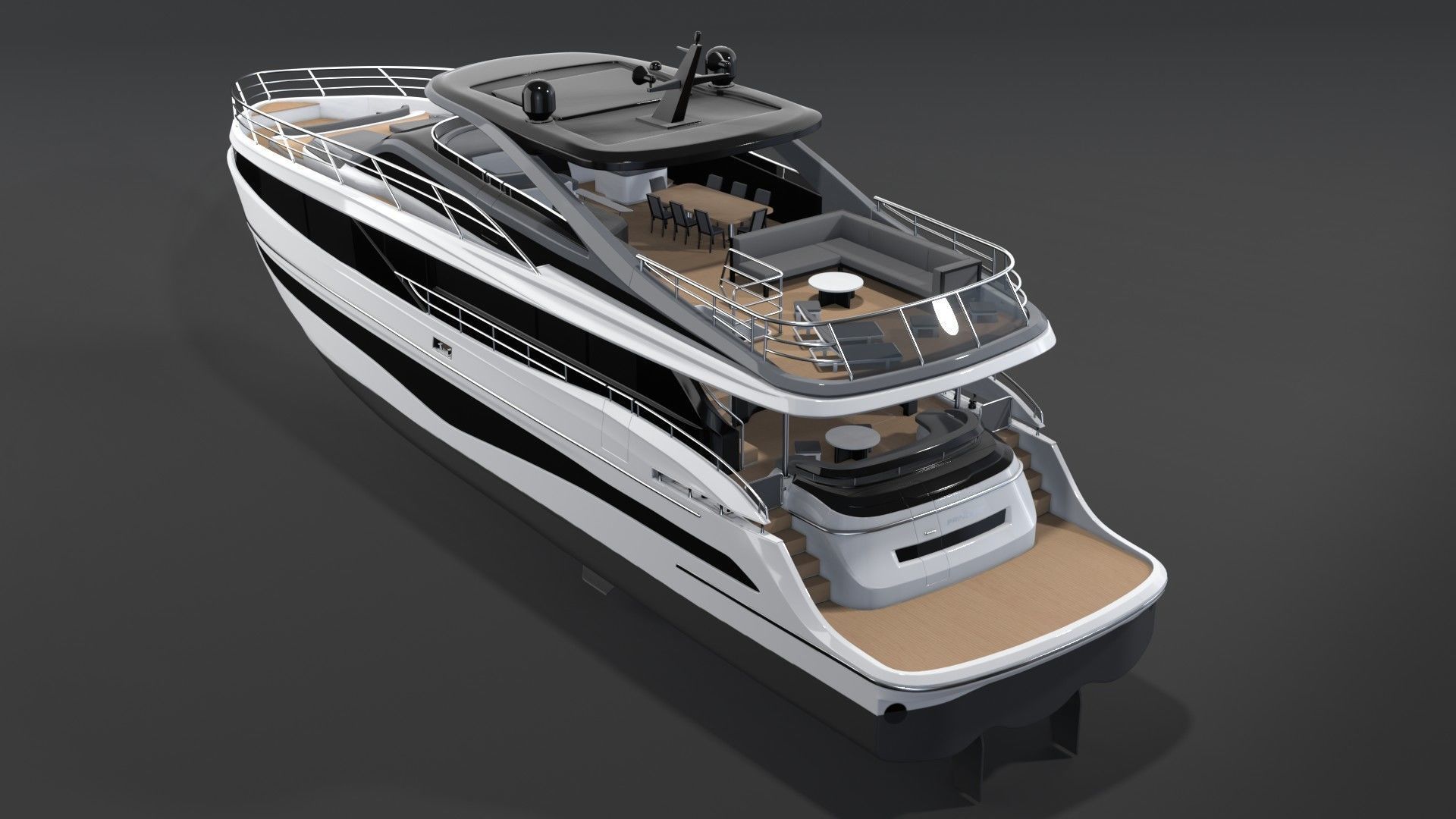 P Y95 Luxury Motor Yacht - Y Class 3D model | CGTrader