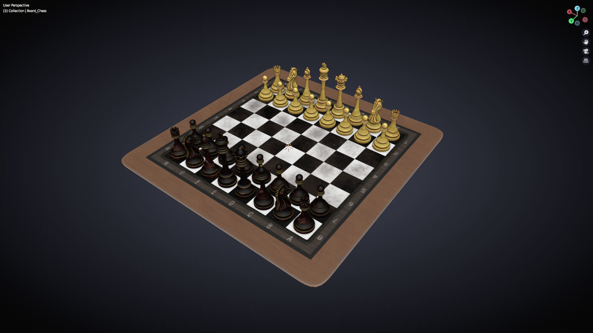 Wooden Chess 3D model | CGTrader