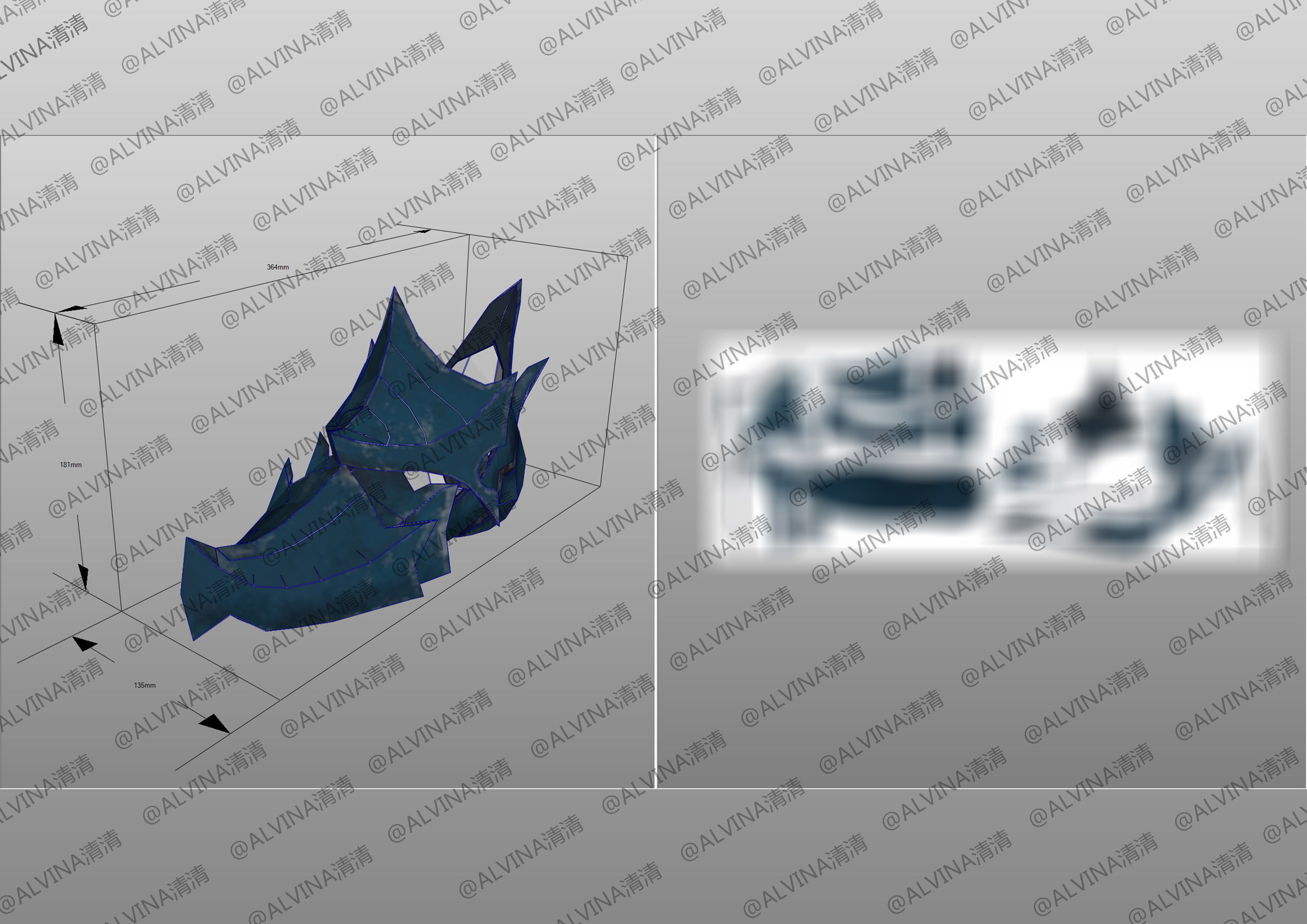 3D model Fate Lancelot Armor - Cosplay Pepakura Foam Full VR / AR / low ...