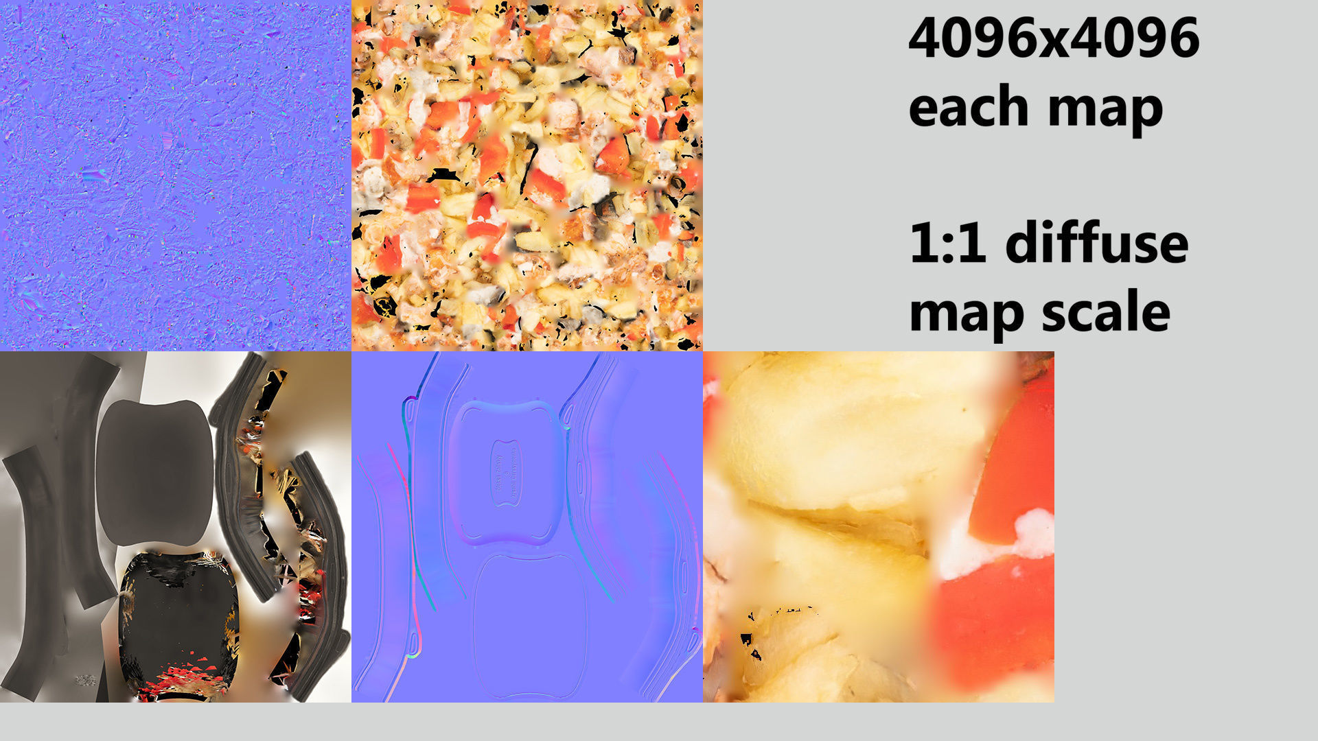 Poke bowl lunch box with fried potatoes chips chicken pepper 3D model ...