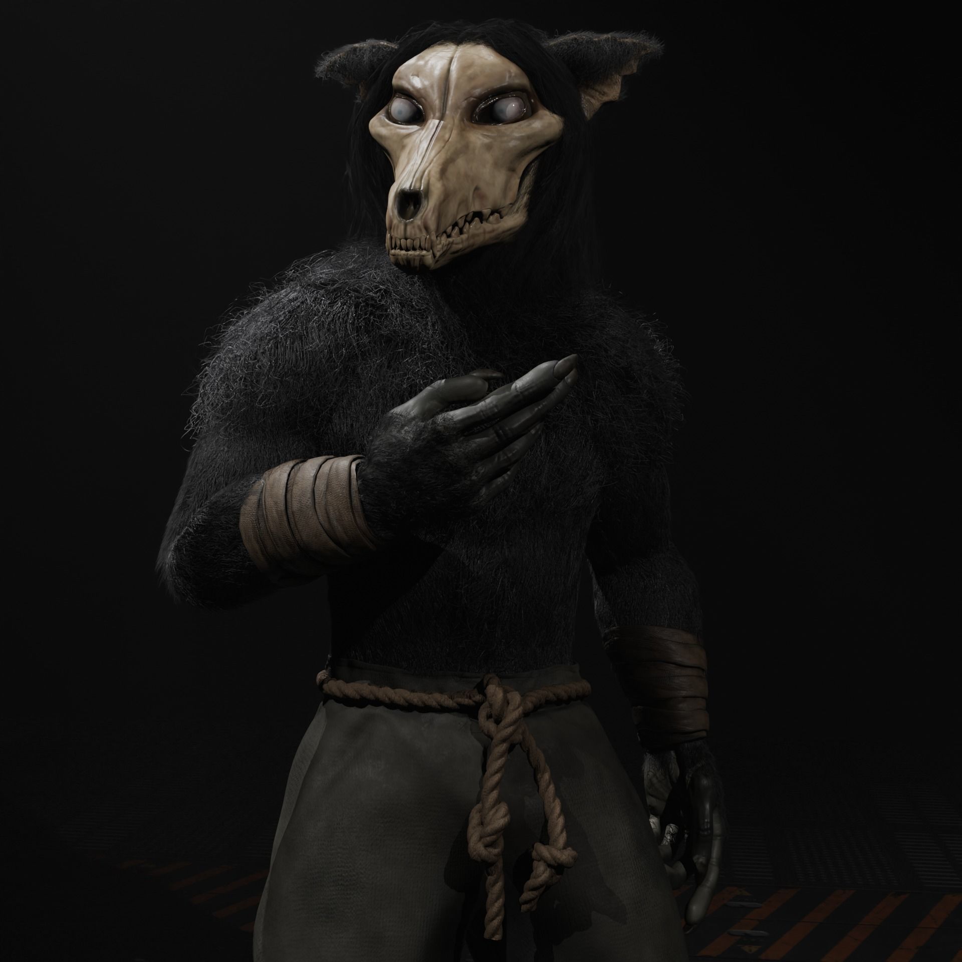 Mal0 SCP-1471 free 3D model rigged | CGTrader