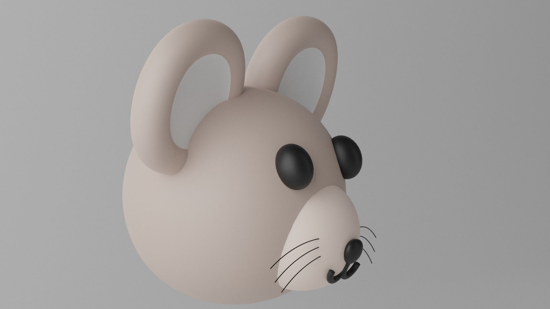 Cartoon Mouse Rat Head 3D model | CGTrader
