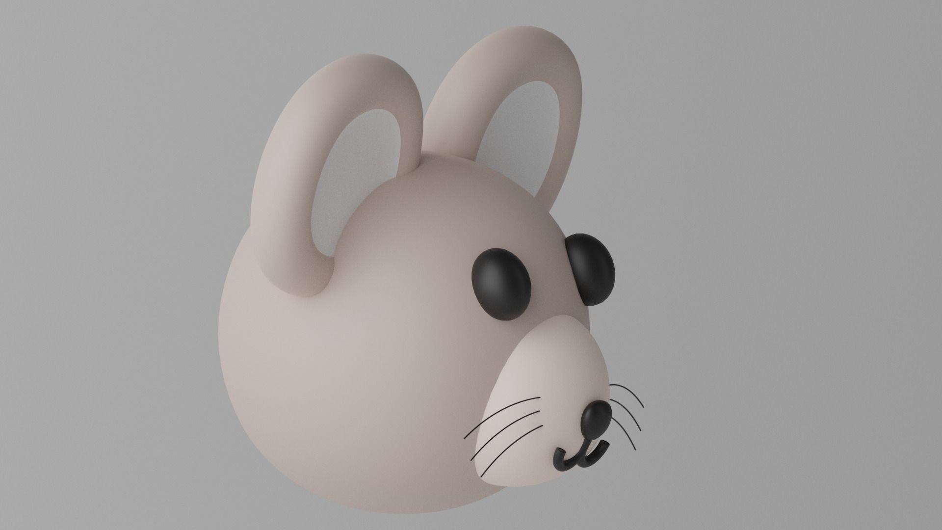 Cartoon Mouse Rat Head 3D model | CGTrader