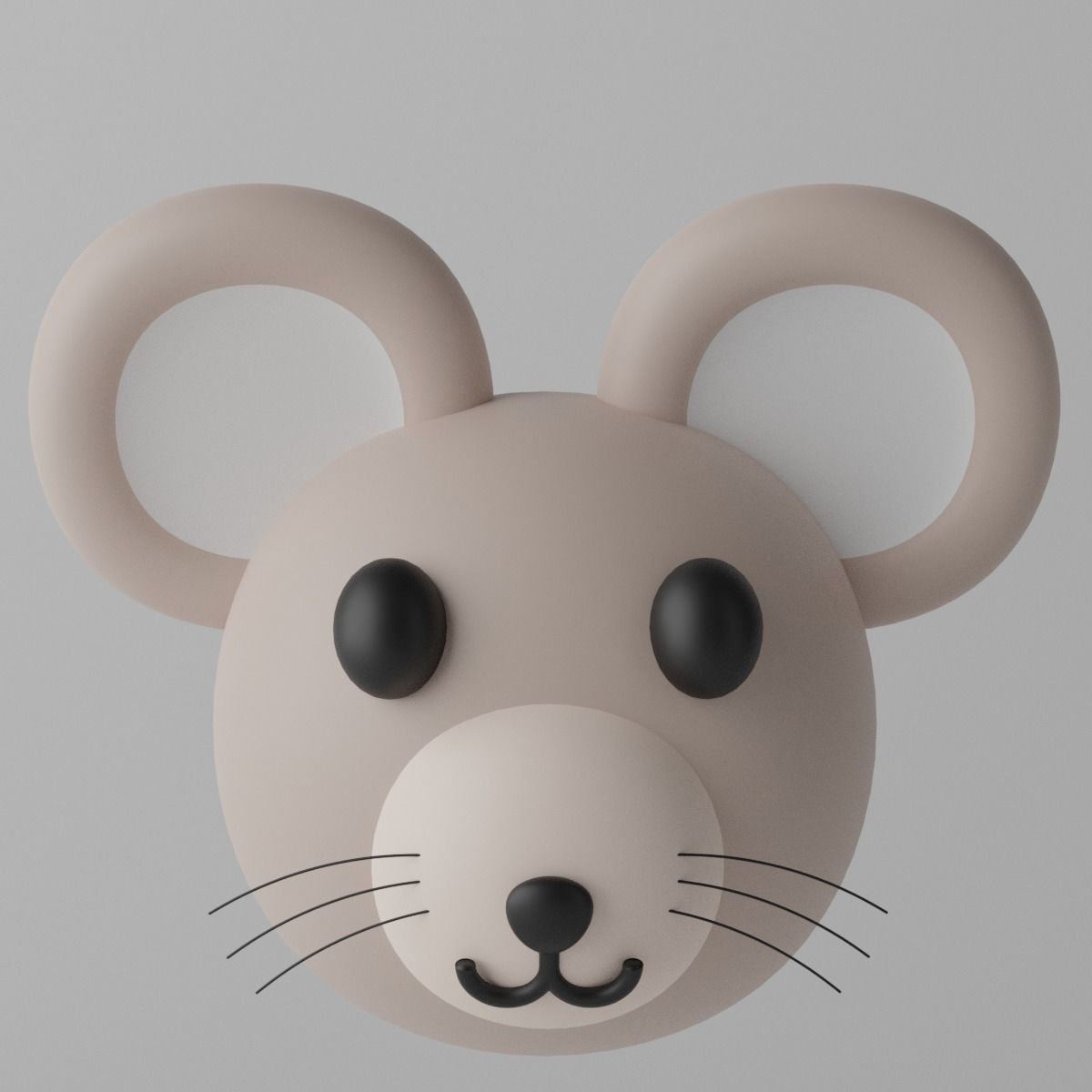 Cartoon Mouse Rat Head 3D model | CGTrader