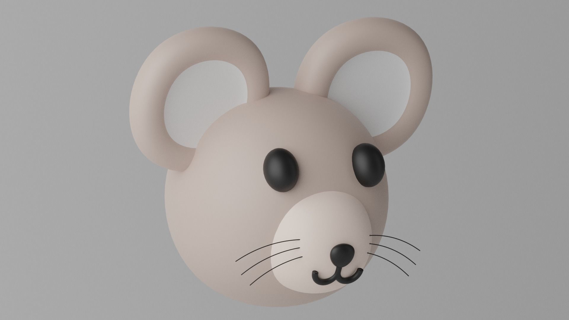 Cartoon Mouse Rat Head 3D model | CGTrader