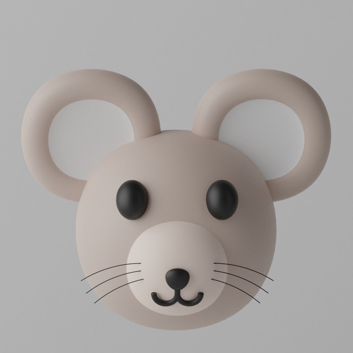 Cartoon Mouse Rat Head 3D model | CGTrader
