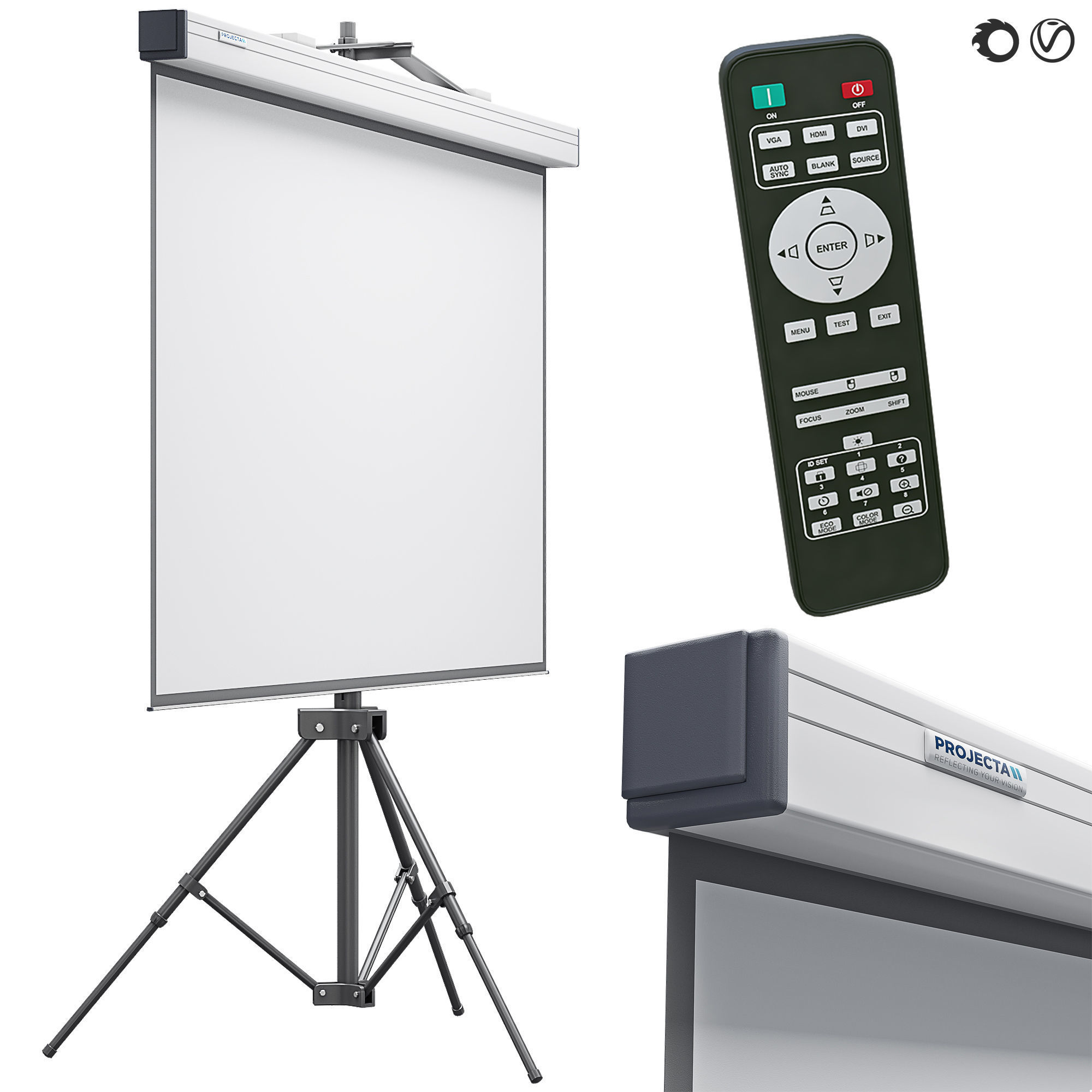 DLP projector DLP laser module on elevator 3D model | CGTrader