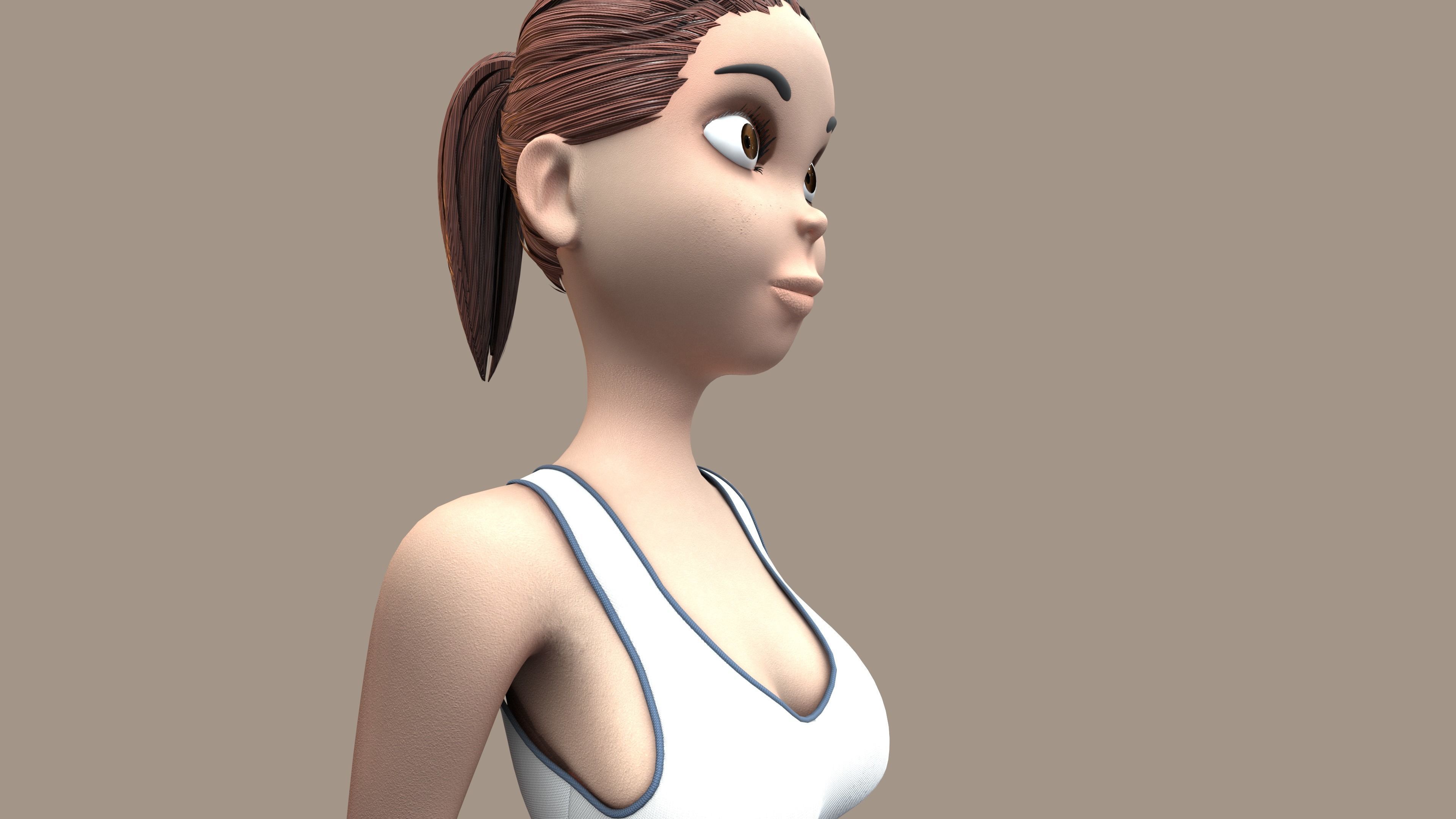 MIHIKA 3D STYLIZED CHARACTER 3D model | CGTrader