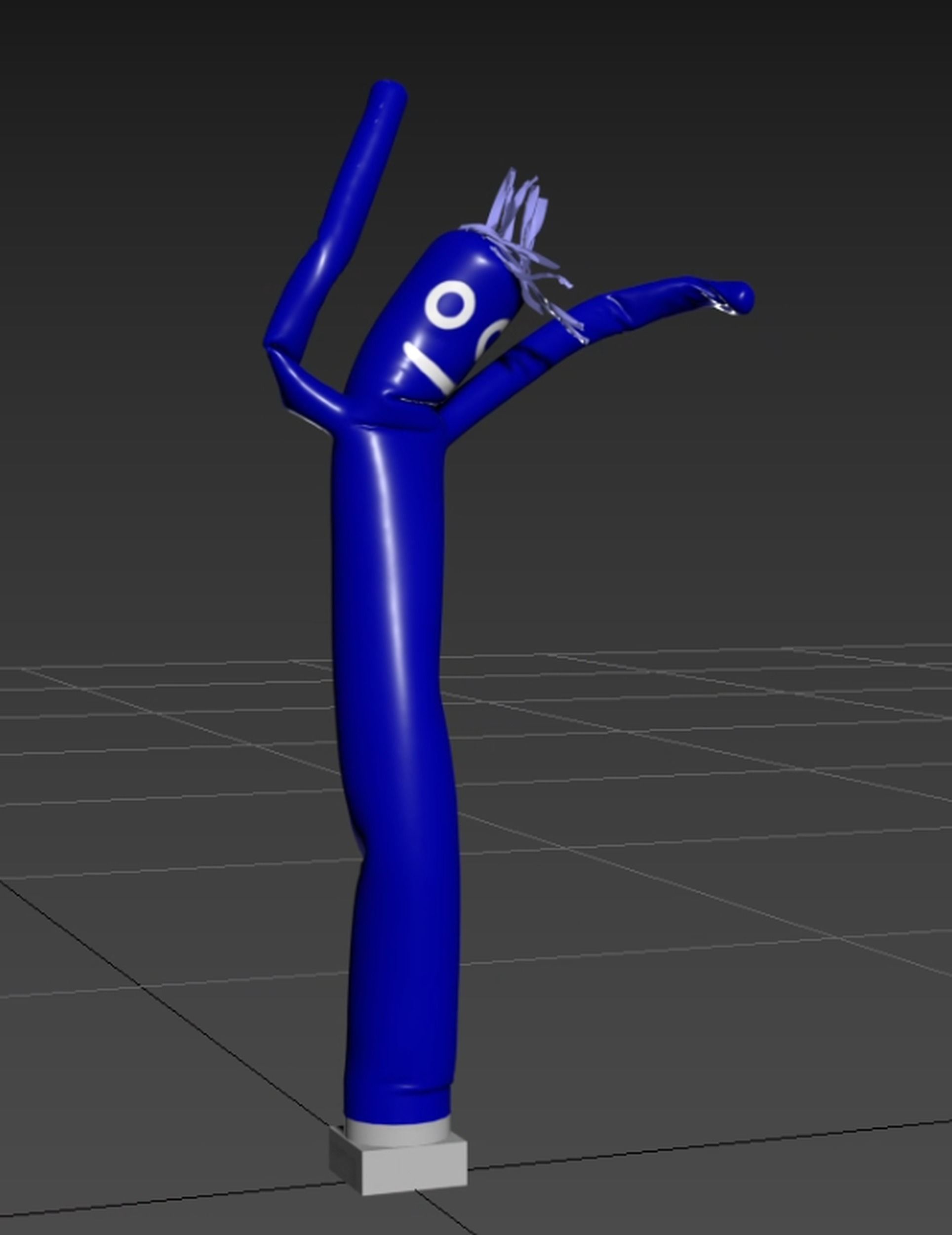 inflatable man balloon ANIMATED 3D model animated | CGTrader