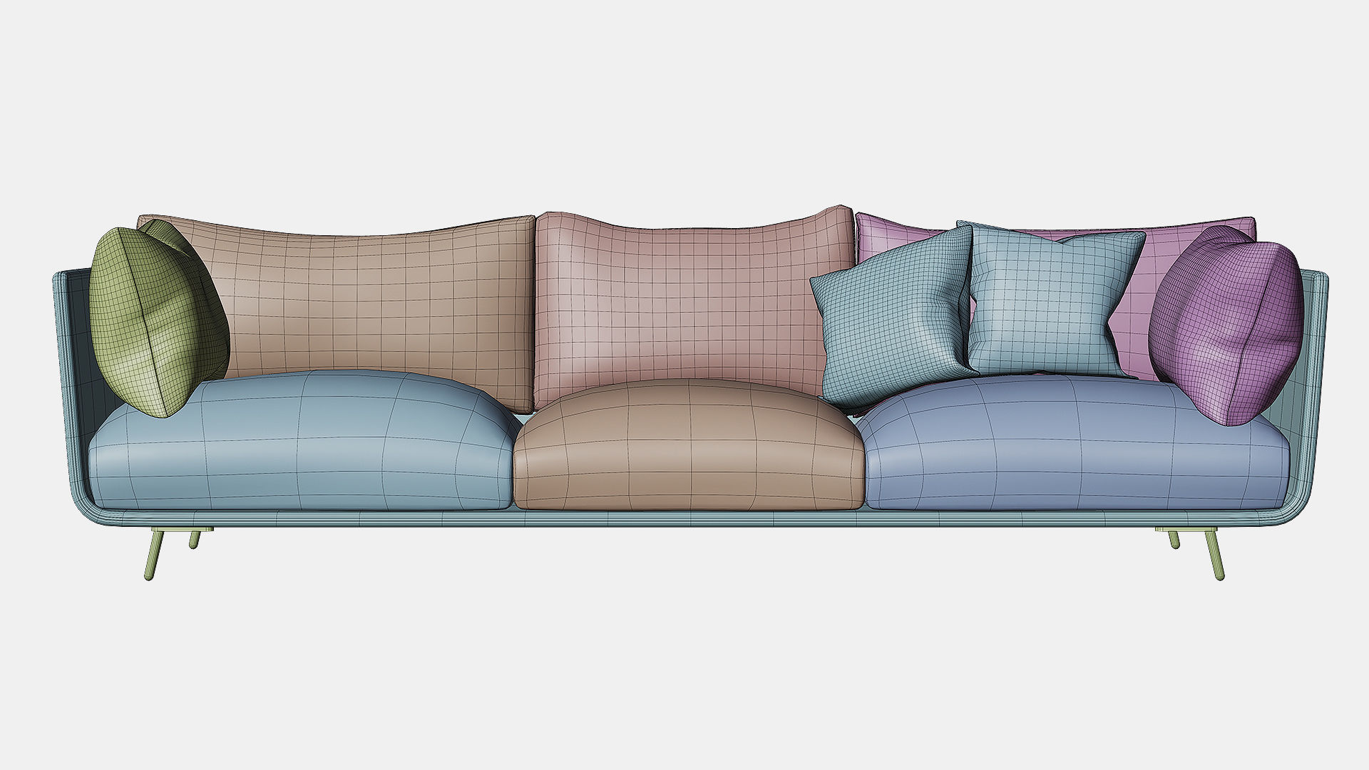 Nube couch 3D model | CGTrader
