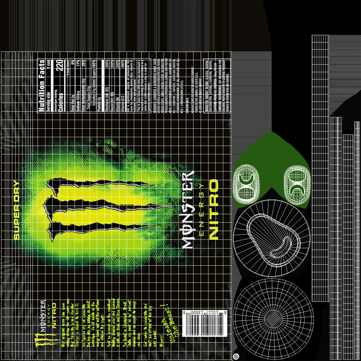Monster Energy Nitro Super Dry 3D model | CGTrader