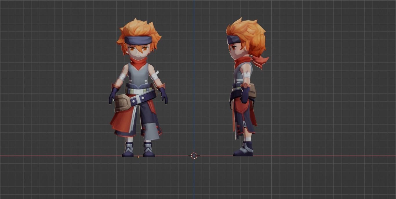 3D model Stylized Chibi Hero VR / AR / low-poly | CGTrader
