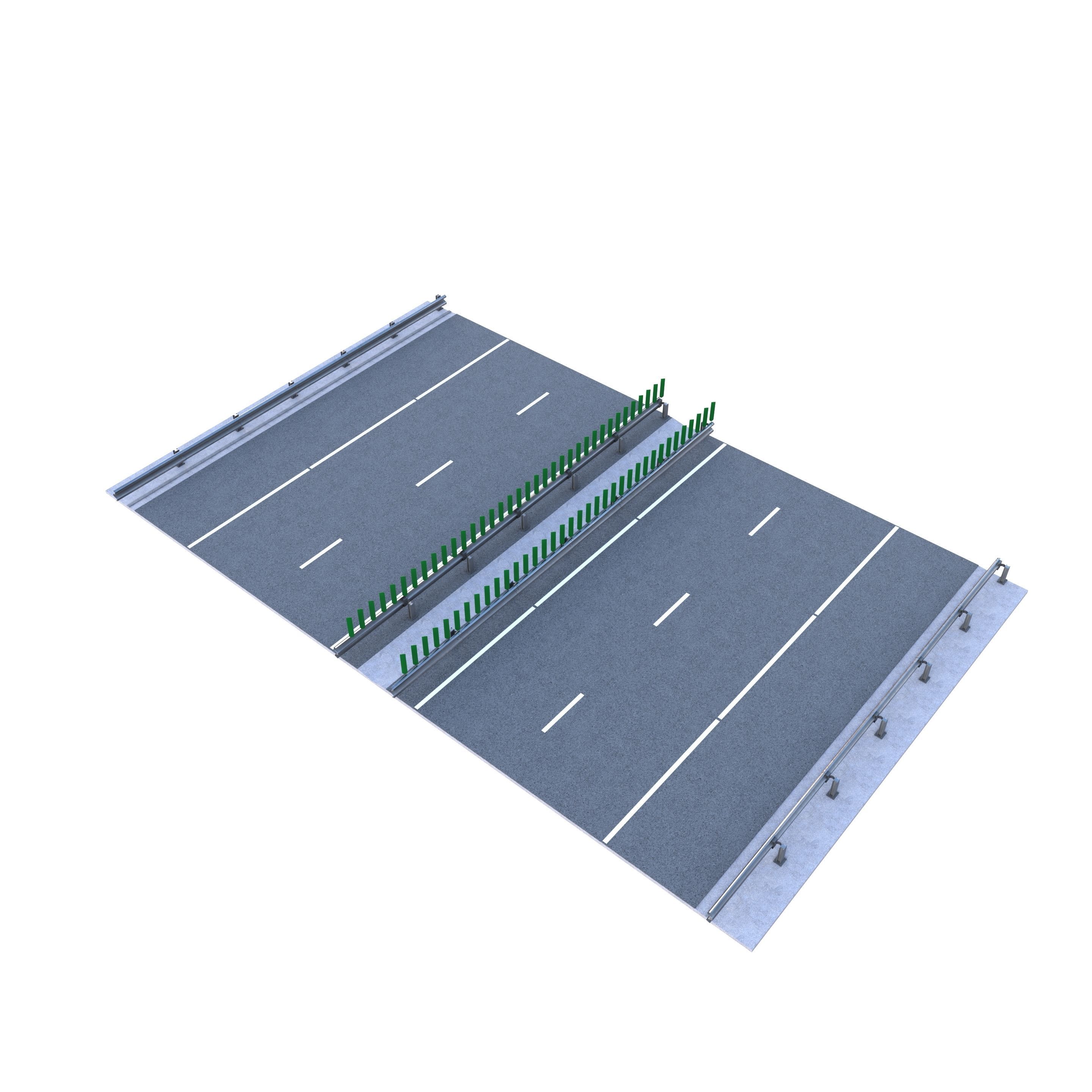 3D model Tileable Freeway v1 VR / AR / low-poly | CGTrader