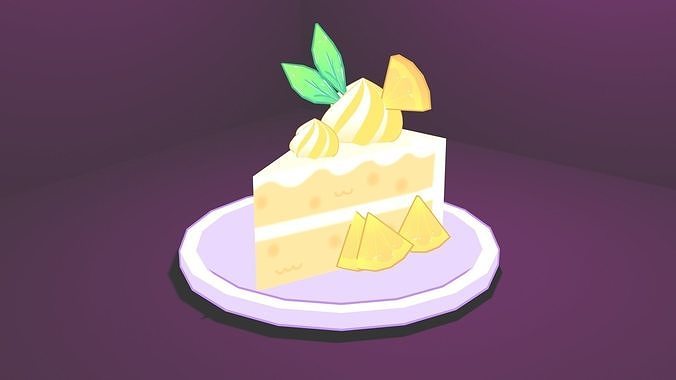 Lemon Cake 3D model | CGTrader