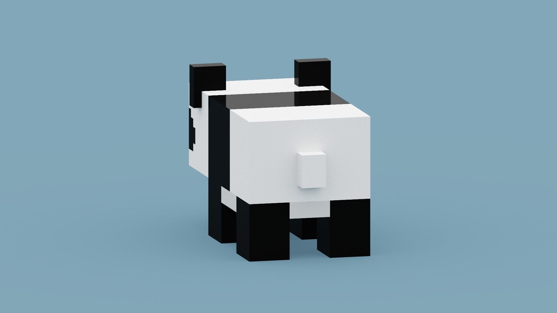 3D model Minecraft Panda VR / AR / low-poly | CGTrader