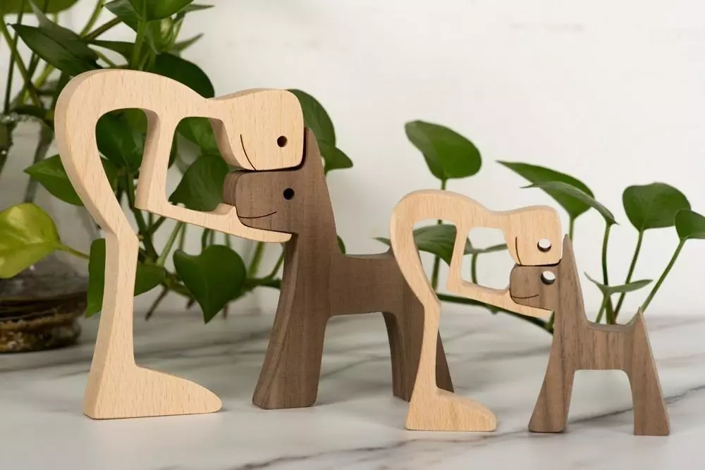 SCULPTURE LOVE OF MAN AND DOG STL and SVG 3D model 3D printable | CGTrader