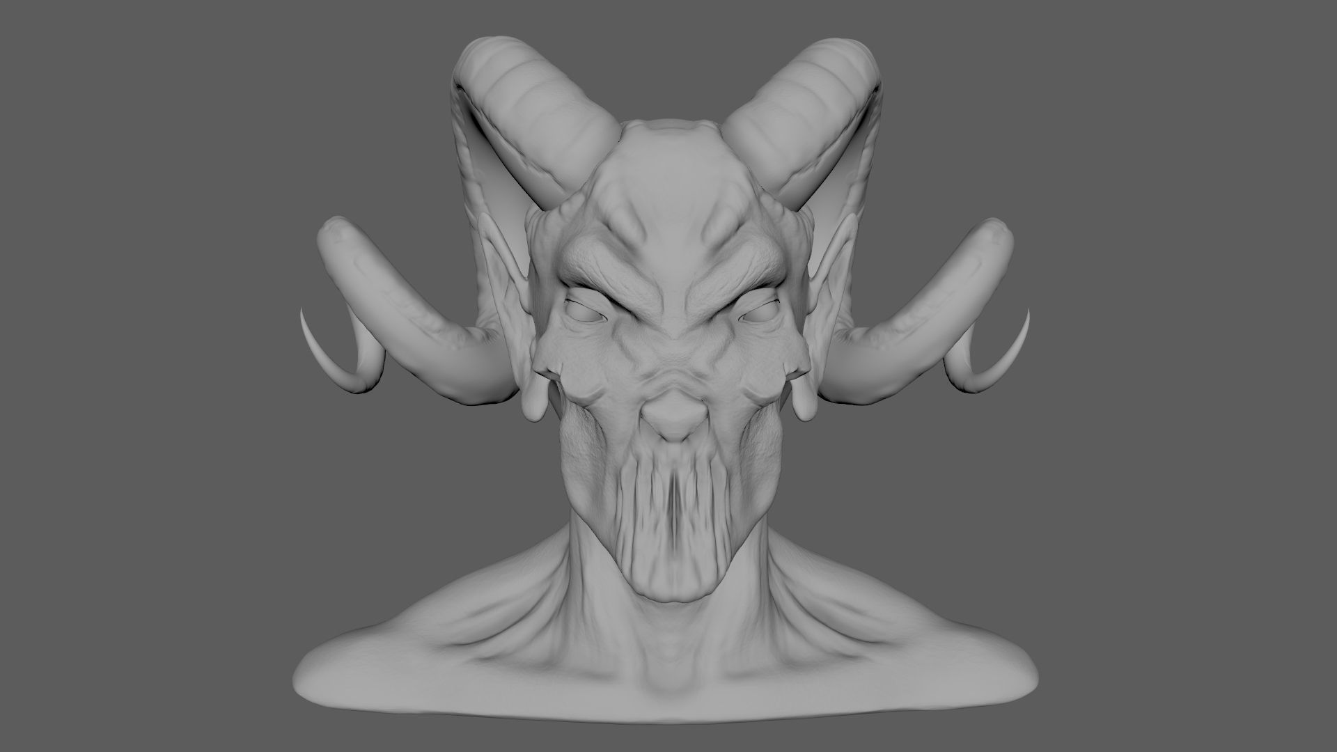 Zbrush Demon Model Character Sculpture Evil free 3D model | CGTrader