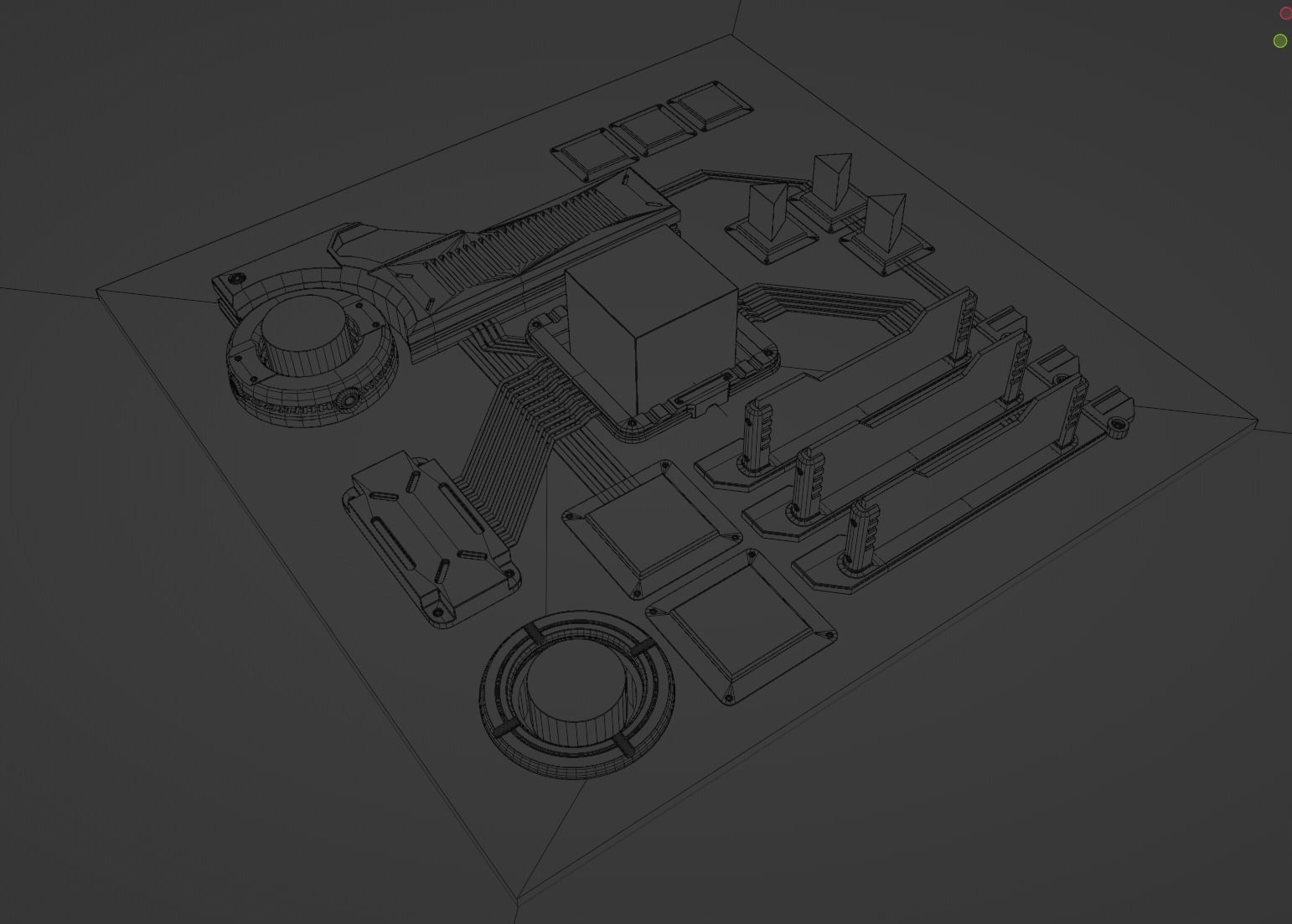Isometric Motherboard Low-poly 3D model | CGTrader