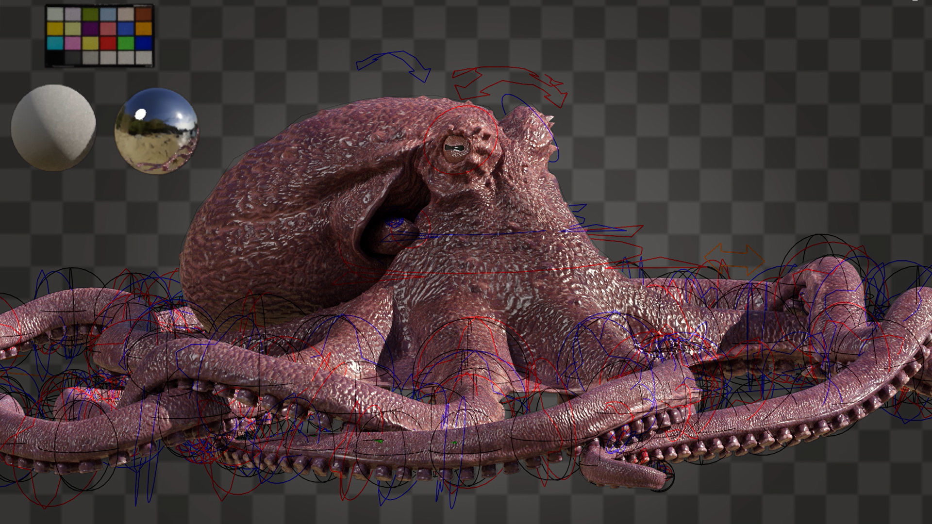 3D model giant pacific octopus VR / AR / low-poly rigged | CGTrader