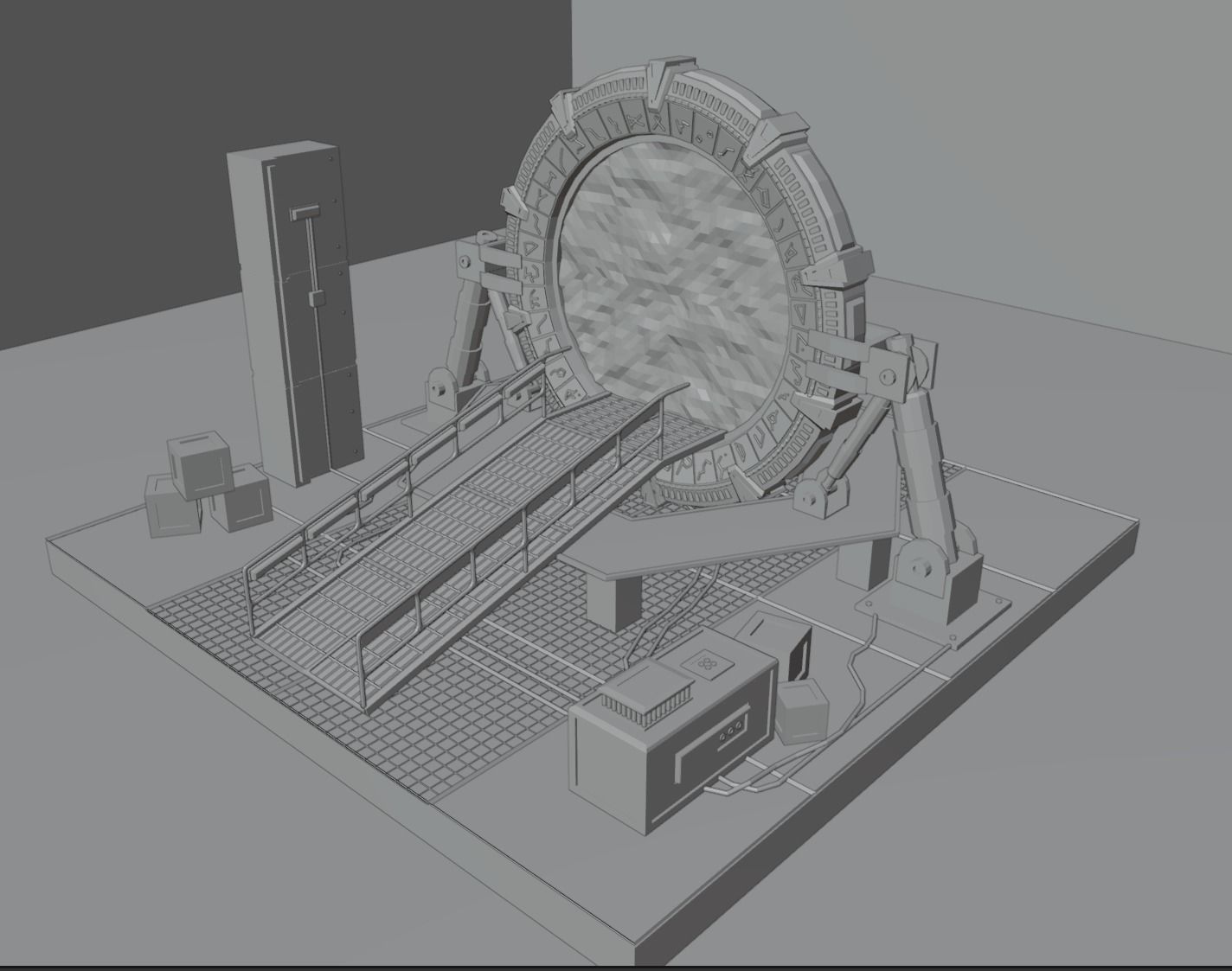 Isometric Portal 3D model | CGTrader