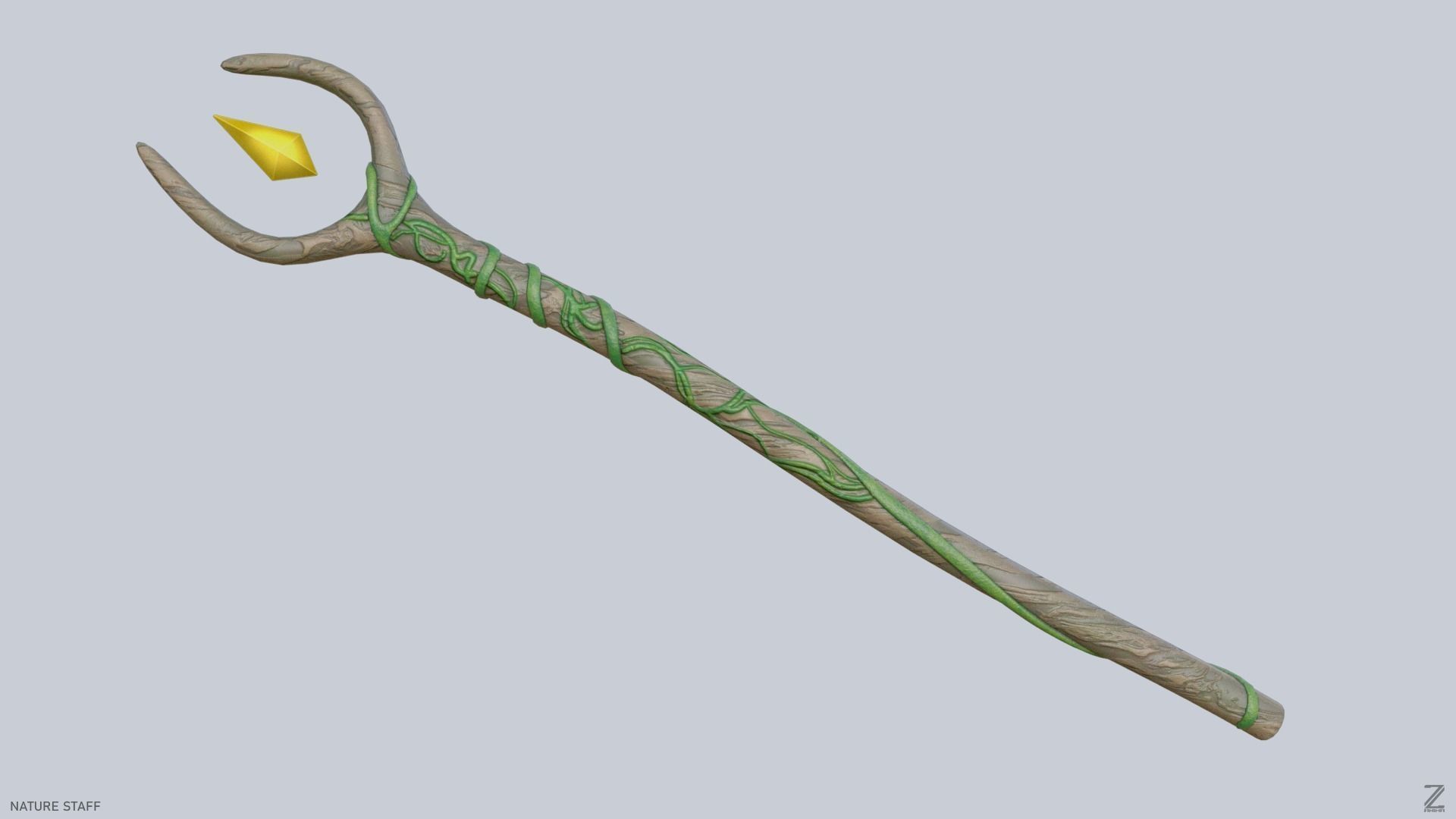 3D model Nature staff VR / AR / low-poly | CGTrader
