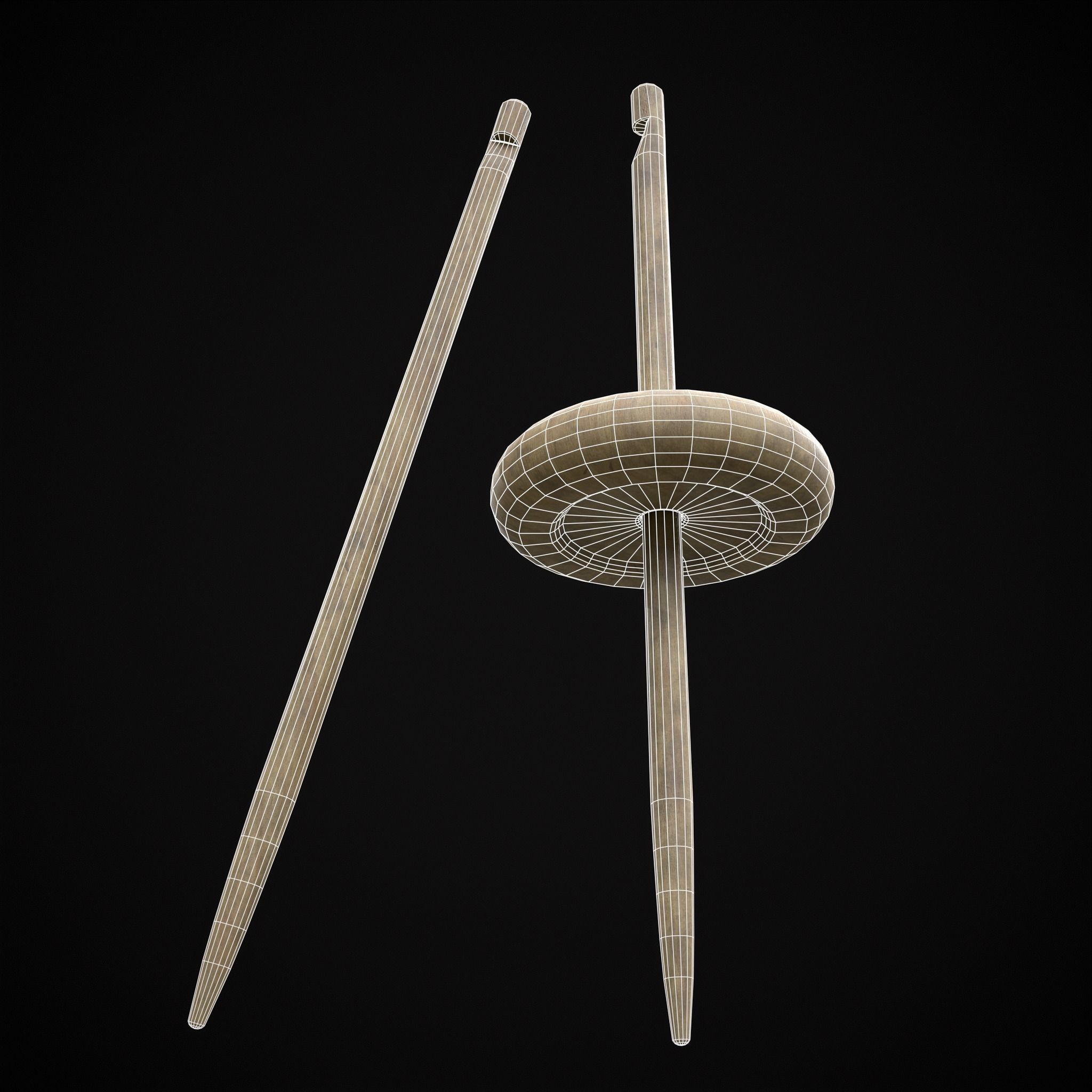3D model Wooden Whorl Spindle VR / AR / low-poly | CGTrader
