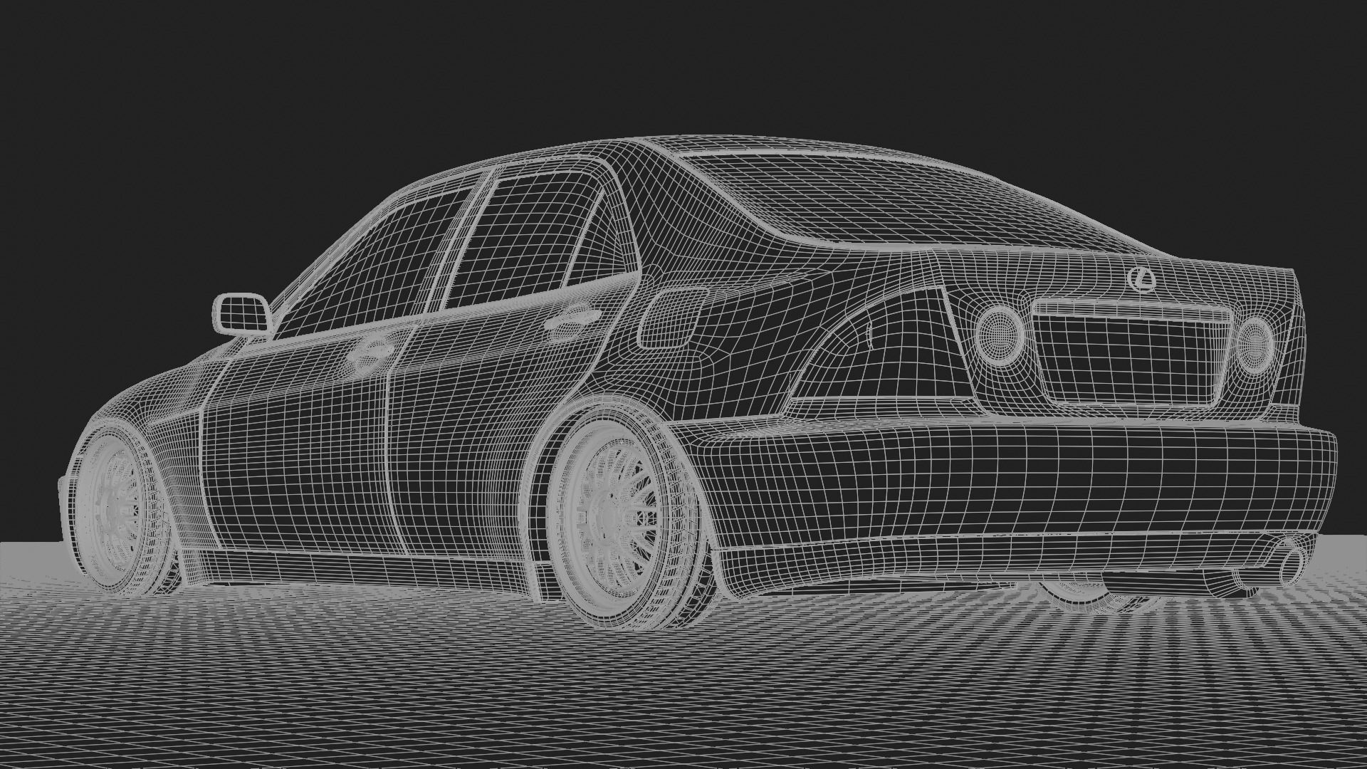 Lexus is300 3D model rigged | CGTrader