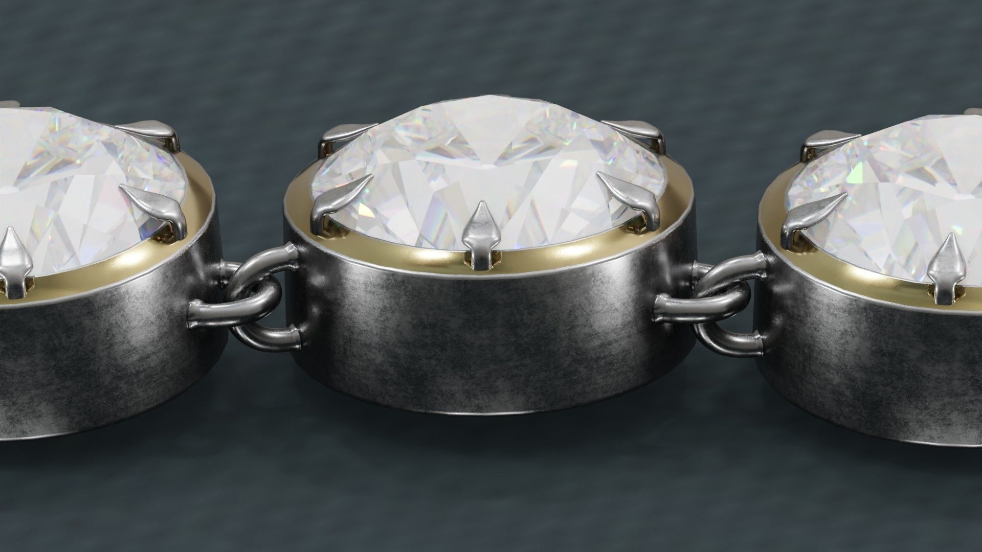 Blender Cycles Diamond Necklace Scene 3D model animated | CGTrader
