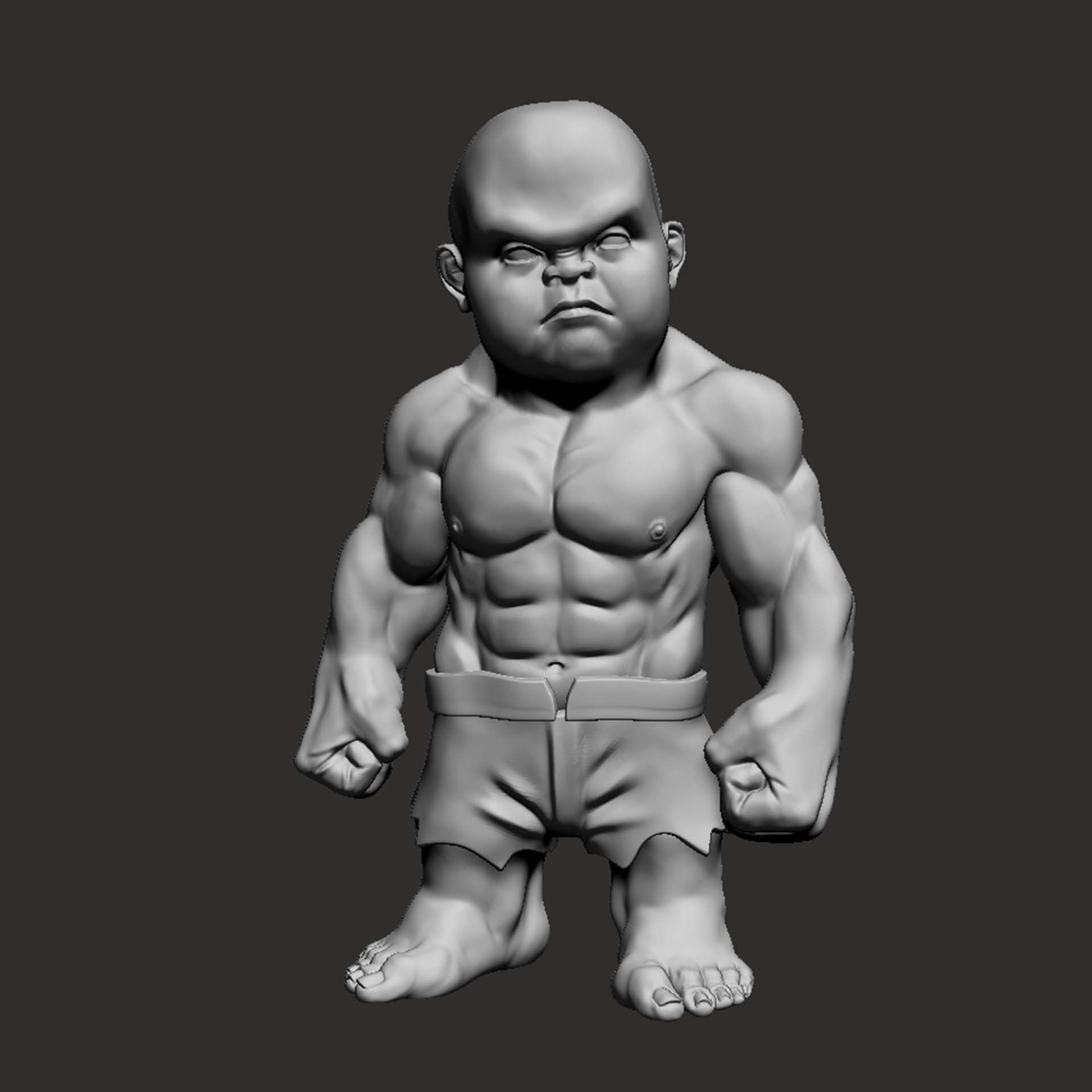 HULK CHIBI BABY 3D model 3D printable | CGTrader