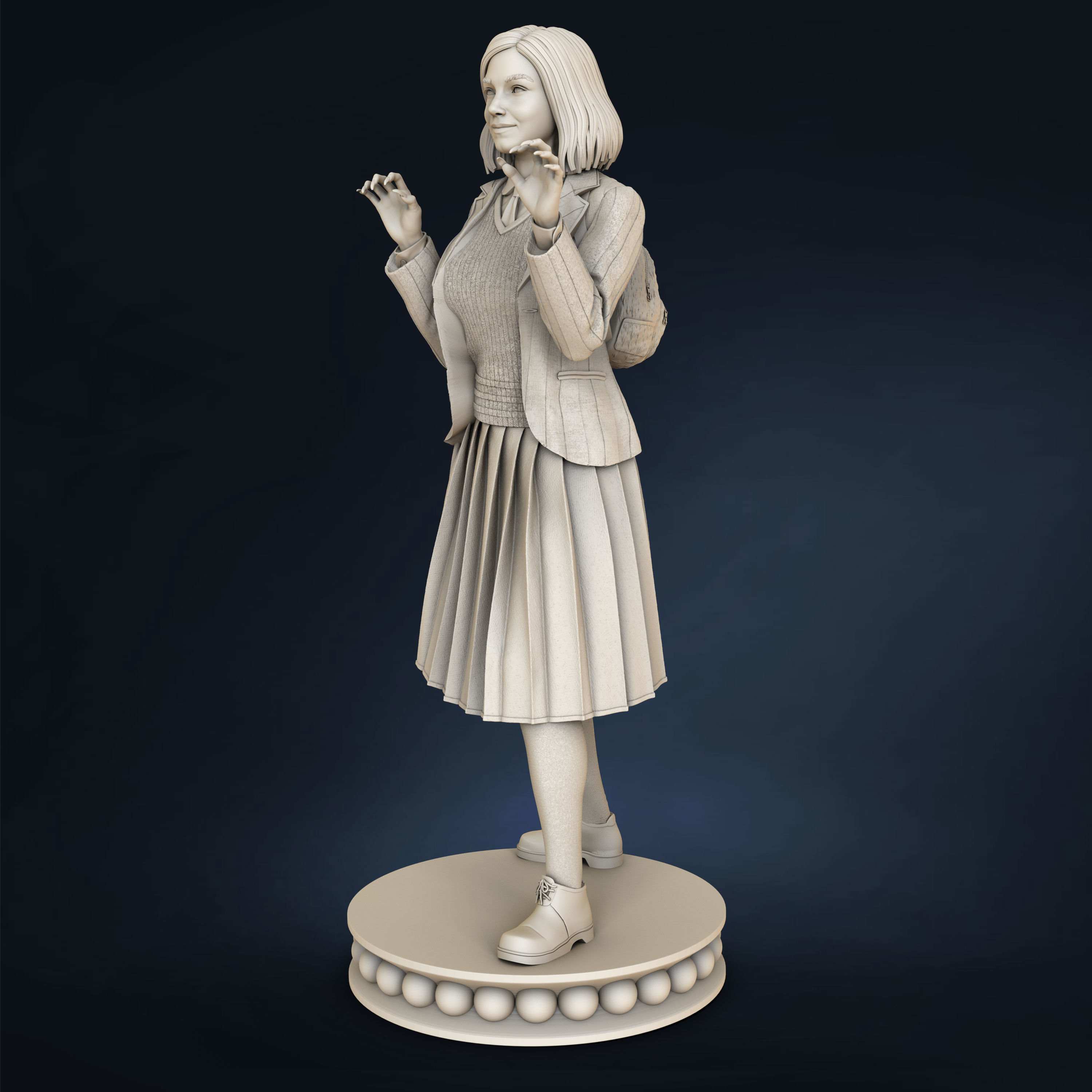 Enid Sinclair - Wednesday 3D model 3D printable | CGTrader