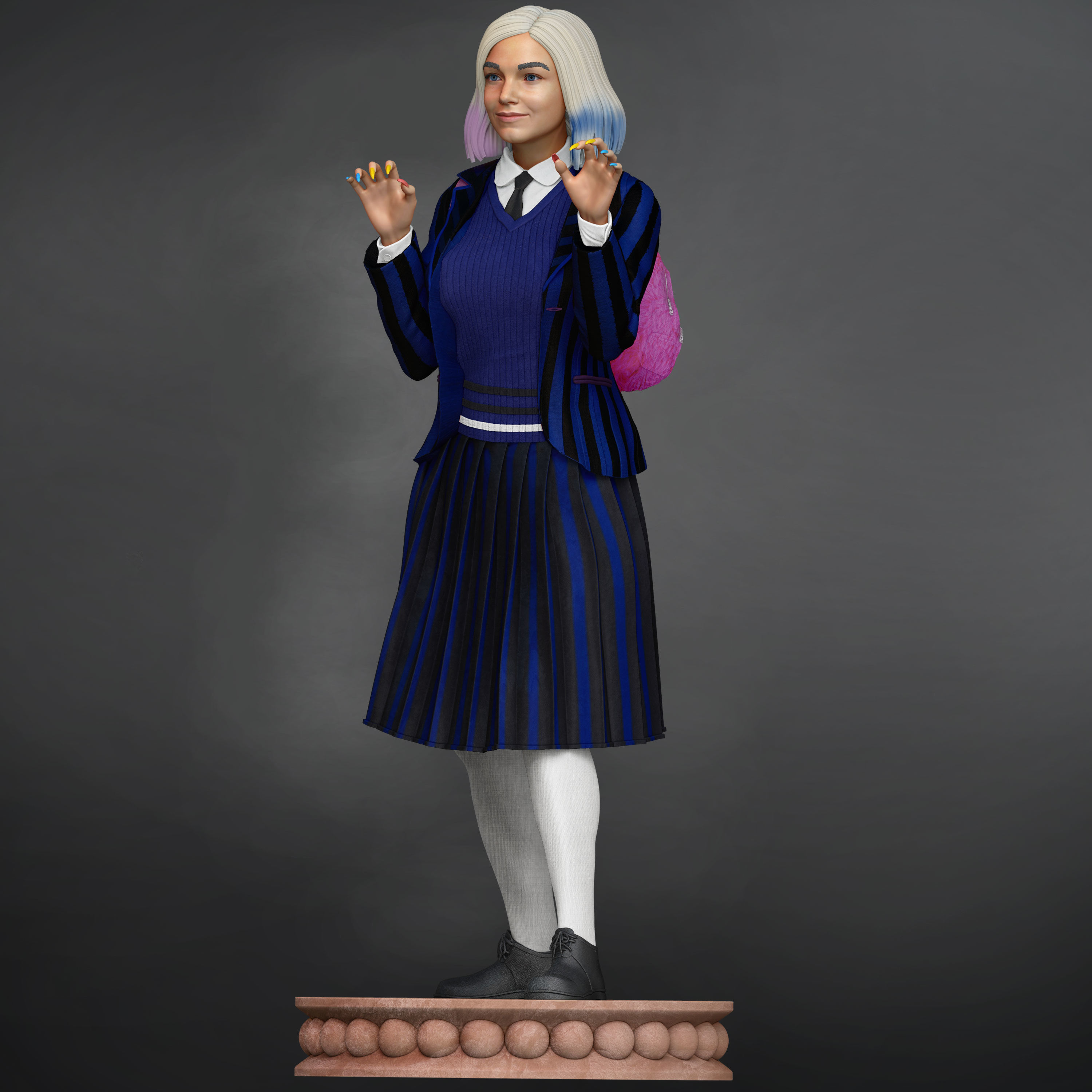 Enid Sinclair - Wednesday 3D model 3D printable | CGTrader