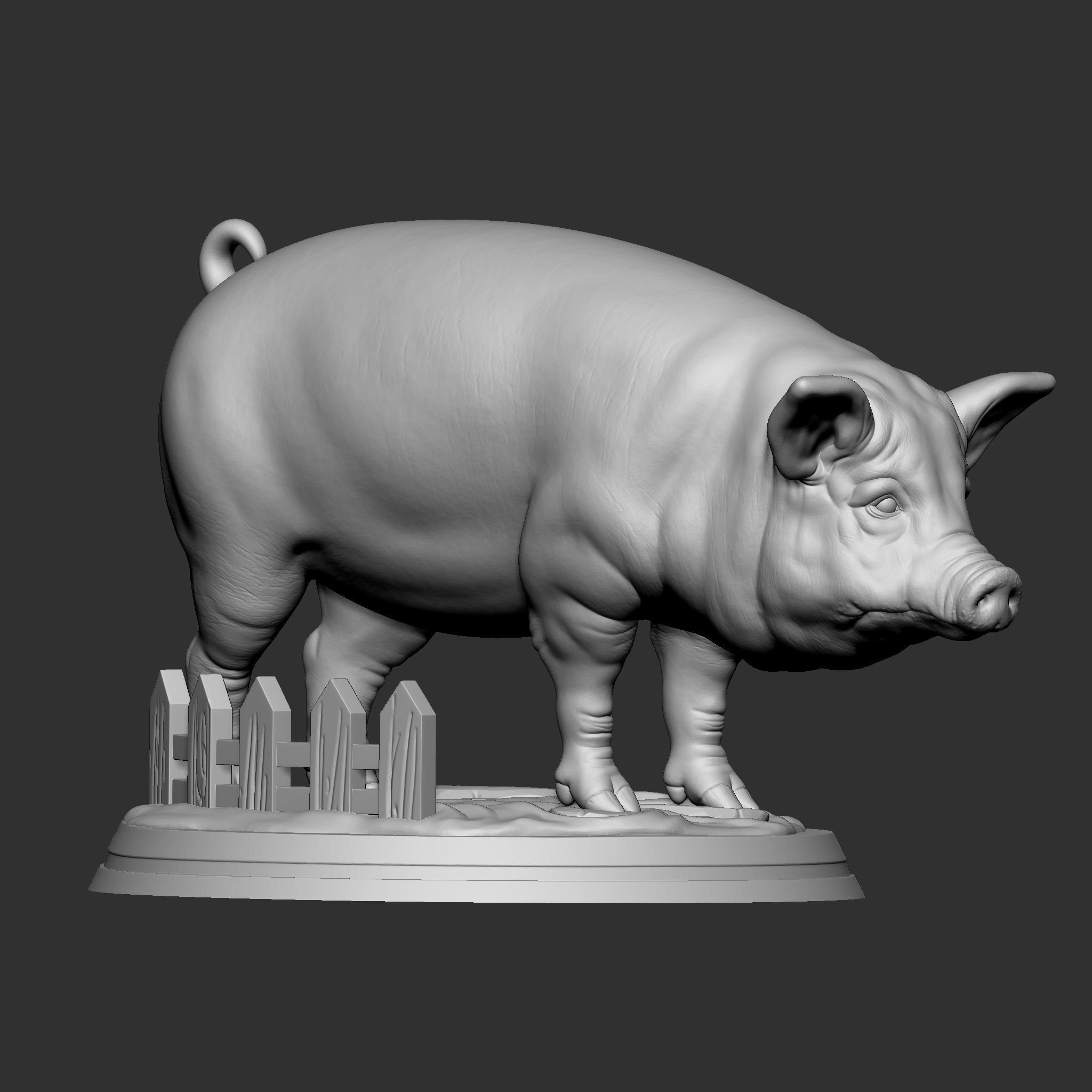 PIG 3d print model free 3D model 3D printable | CGTrader