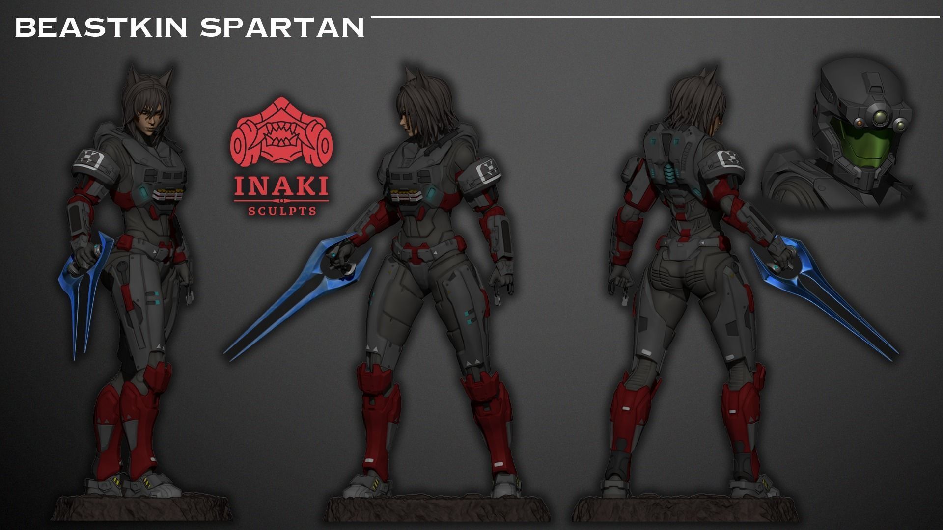 Spartan - Halo Reach 3D model 3D printable | CGTrader