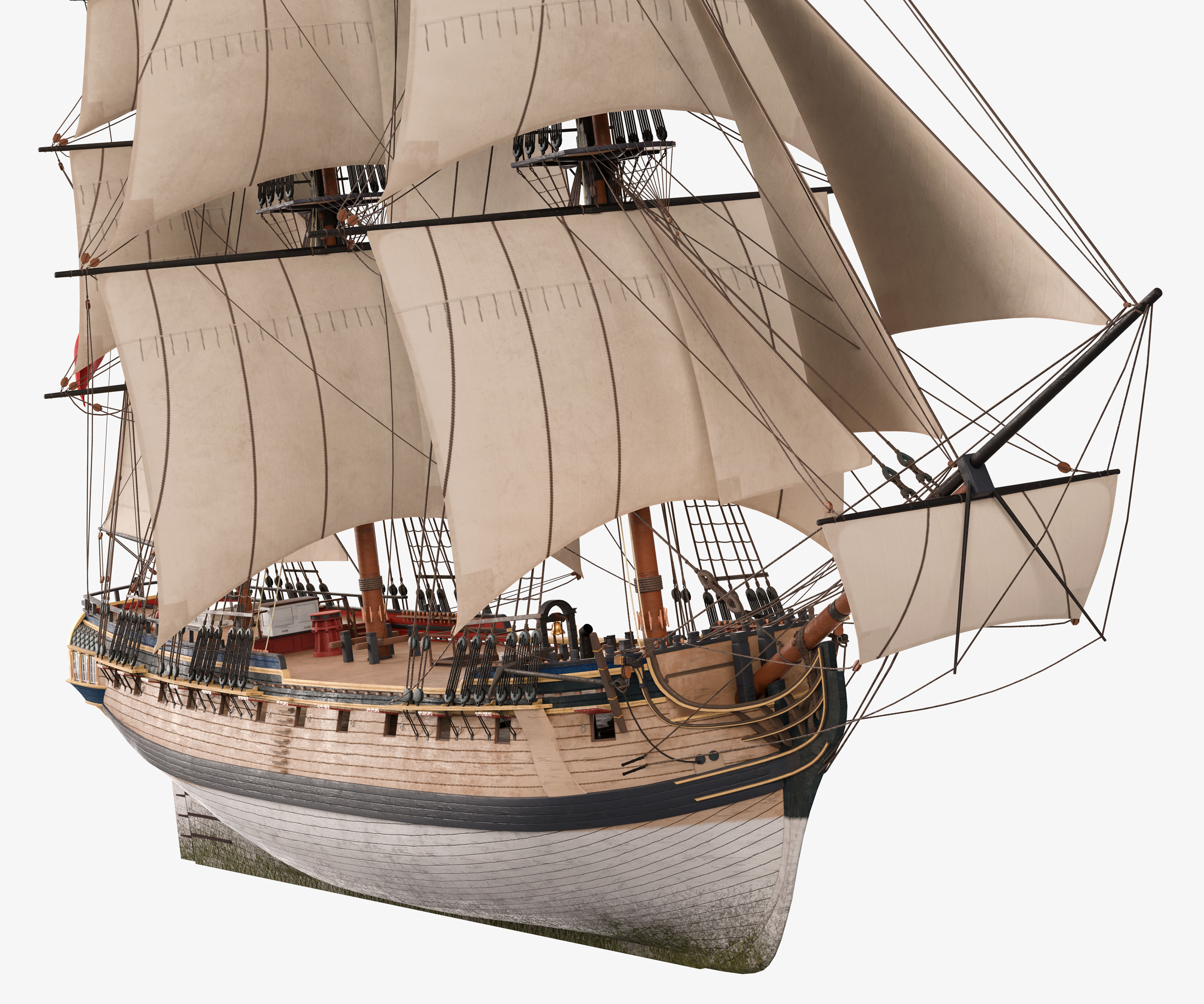 HMS Rose 3D model | CGTrader